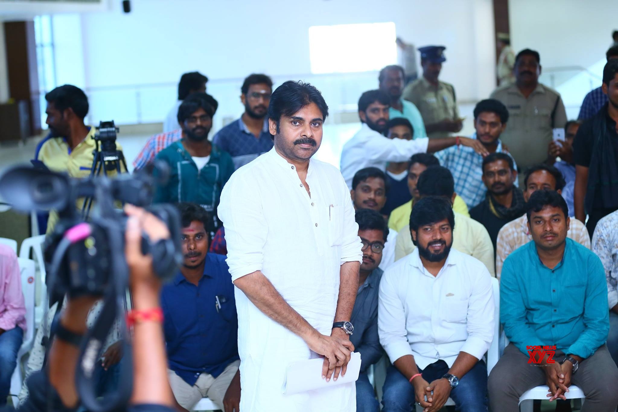 Janasena Chief Pawan Kalyan Interacts With Jaggampeta Janasainiks At Kakinada - Gallery - Social ...