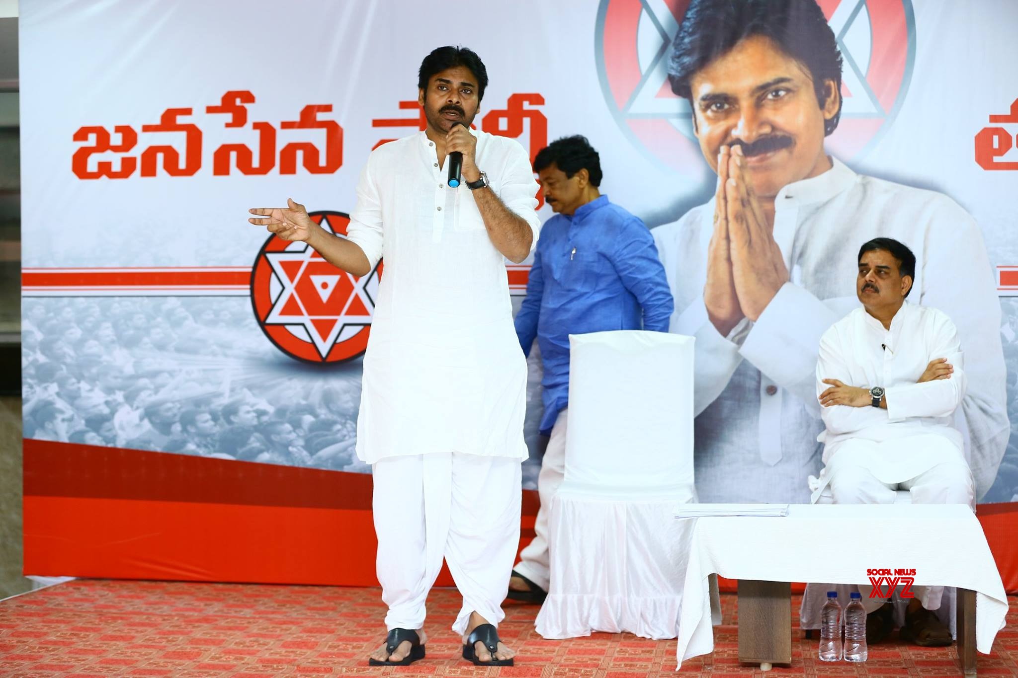 Janasena Chief Pawan Kalyan Interacts With Jaggampeta Janasainiks At Kakinada - Gallery - Social ...