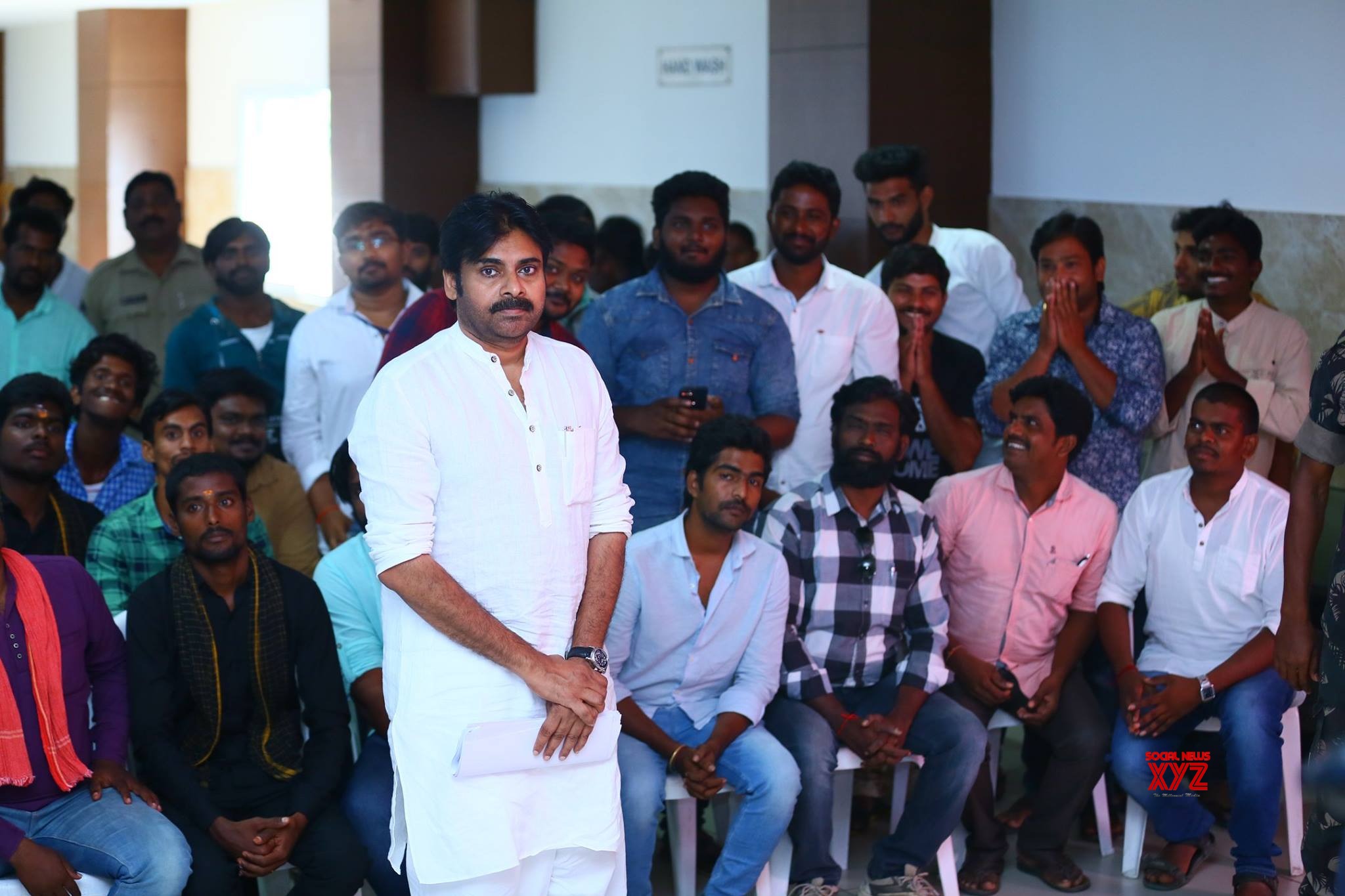 Janasena Chief Pawan Kalyan Interacts With Jaggampeta Janasainiks At Kakinada - Gallery - Social ...