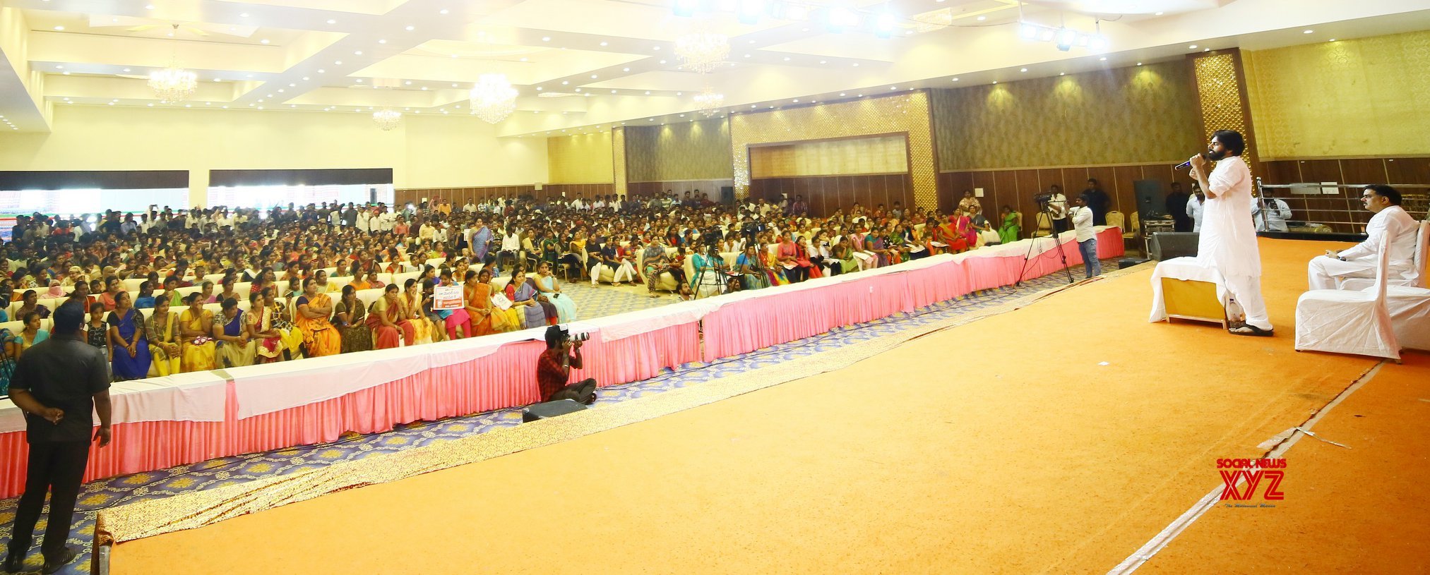 JanaSena Chief Pawan Kalyan Interaction With Students And VeeraMahila In Prakasam District ...