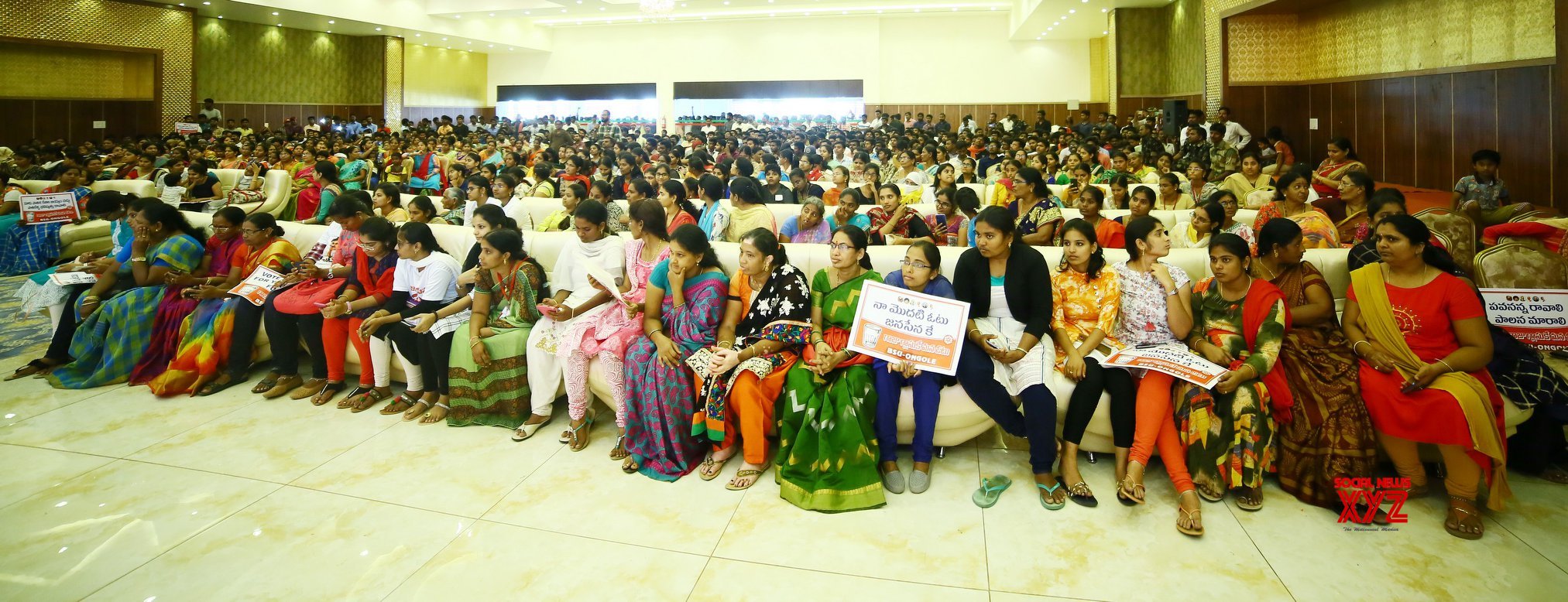 JanaSena Chief Pawan Kalyan Interaction With Students And VeeraMahila In Prakasam District ...