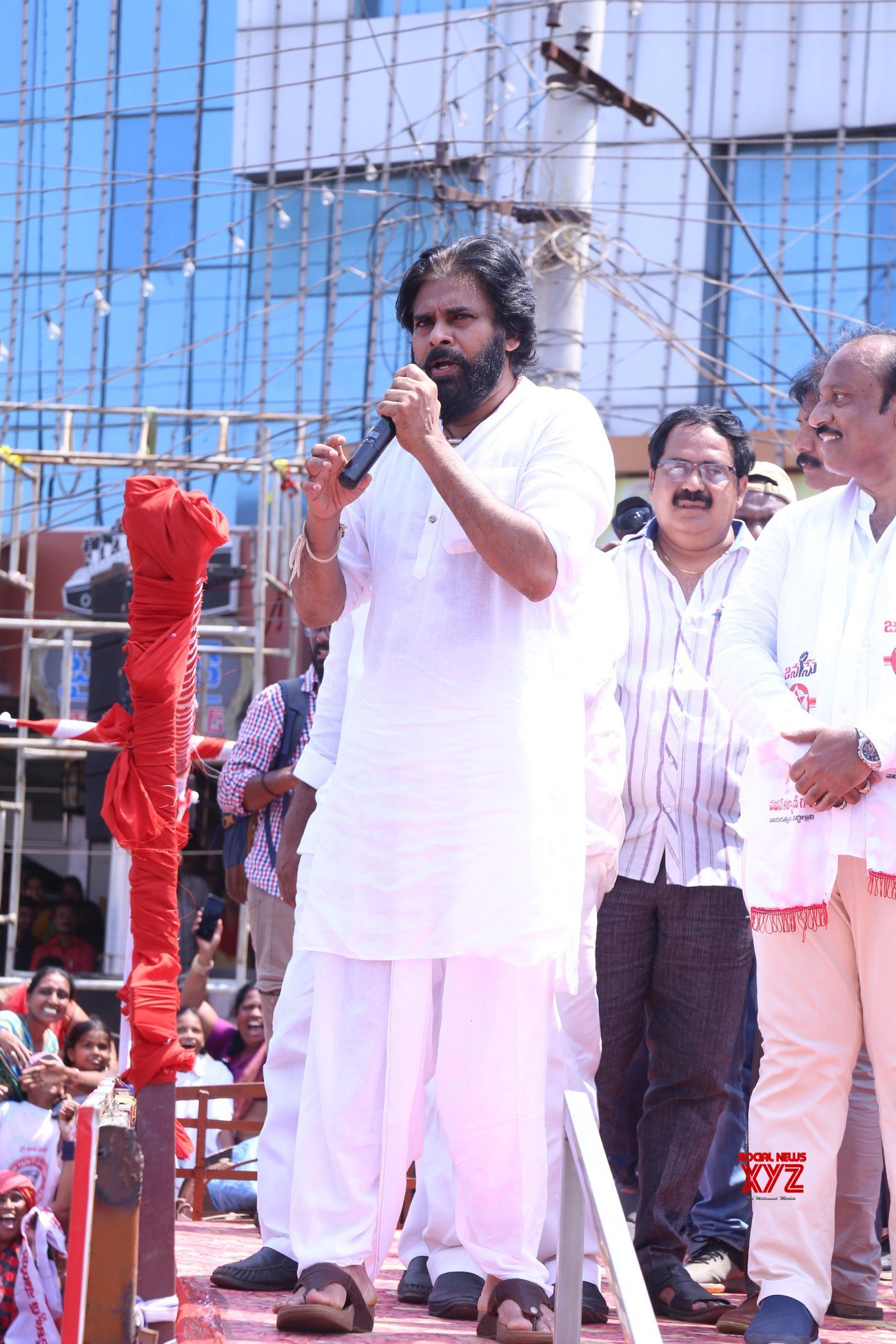 JanaSena Chief Pawan Kalyan Election Sankharavam In Guntur East ...