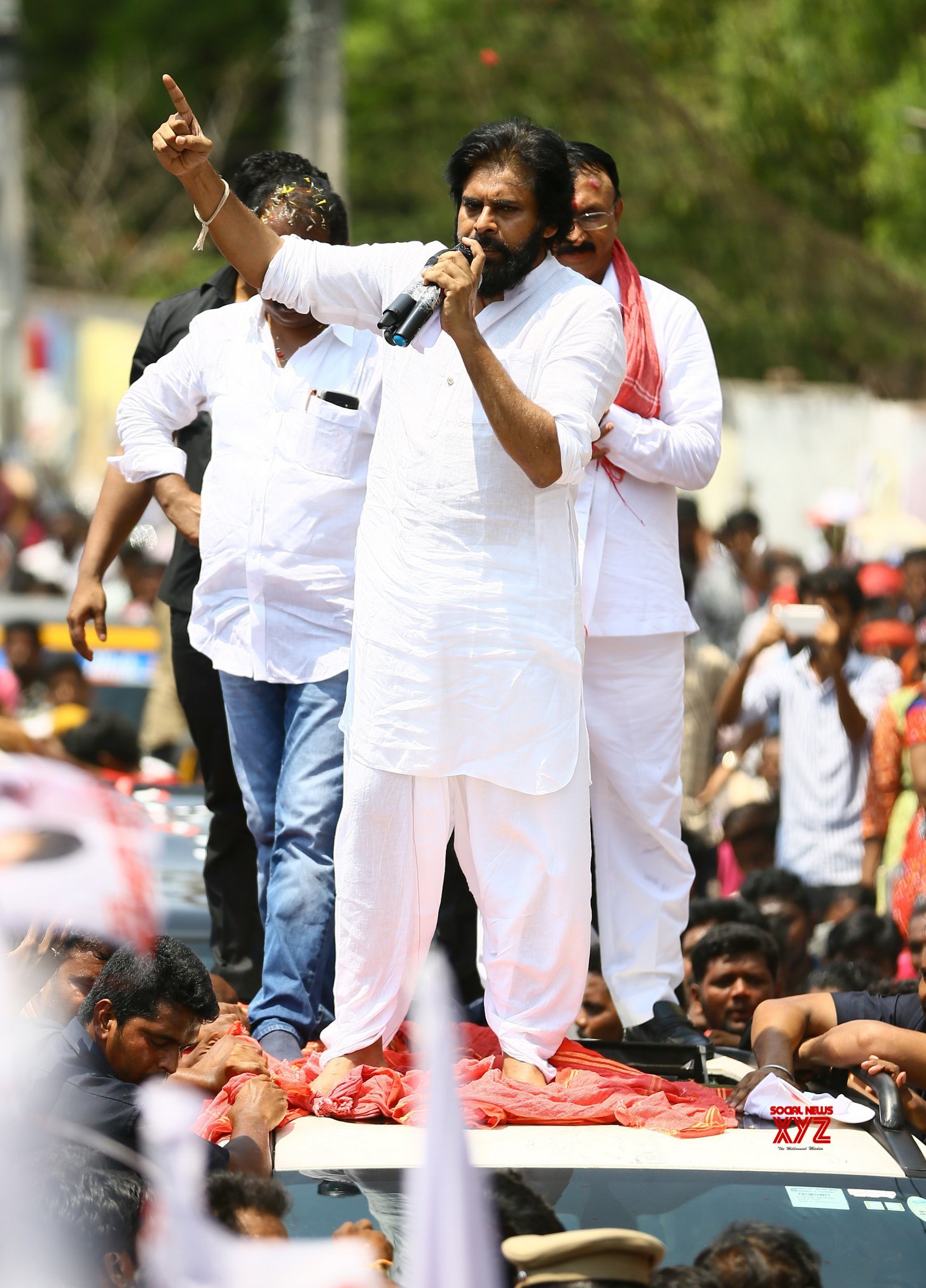 JanaSena Chief Pawan Kalyan Election Sankharavam In Guntur West ...