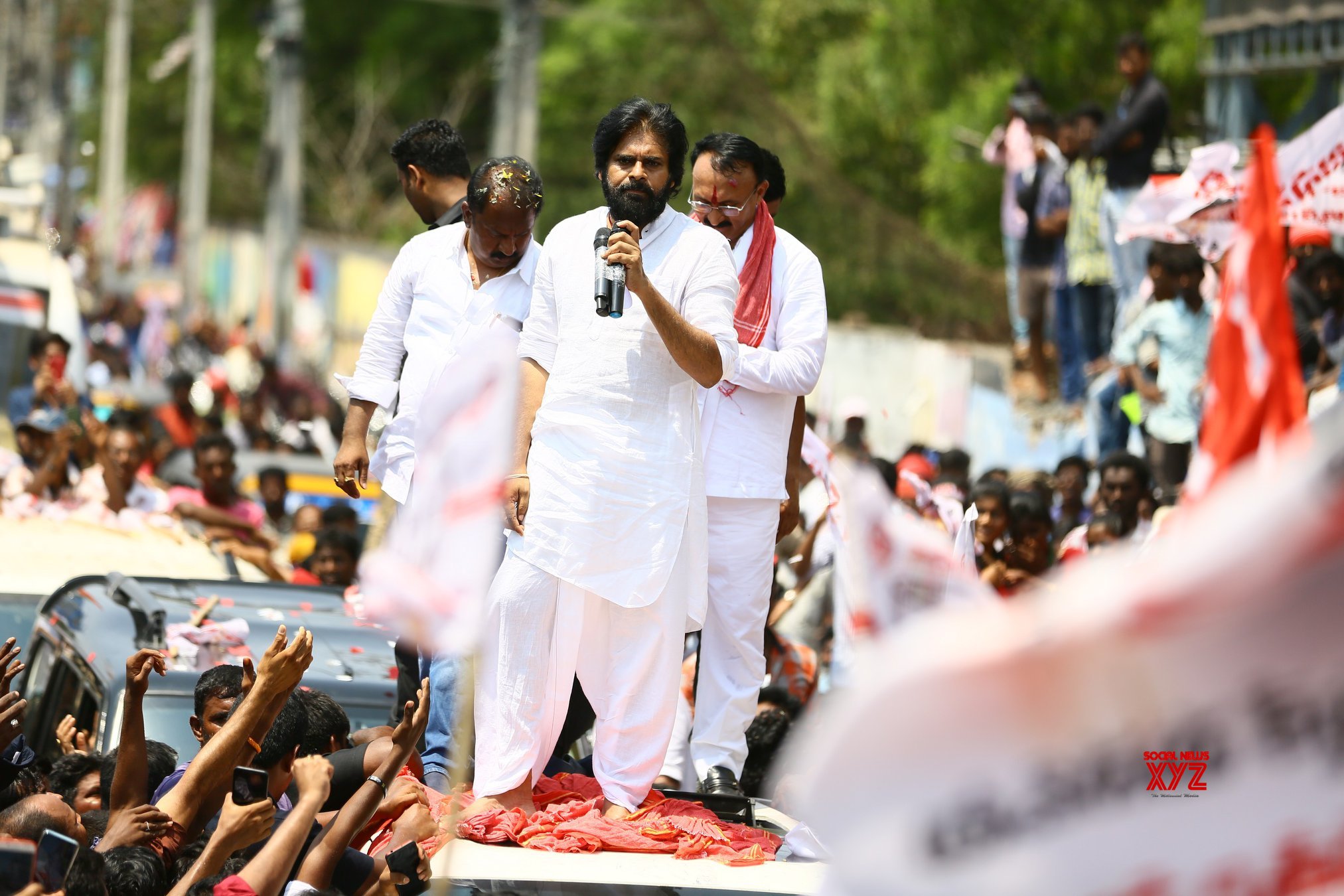 JanaSena Chief Pawan Kalyan Election Sankharavam In Guntur West ...