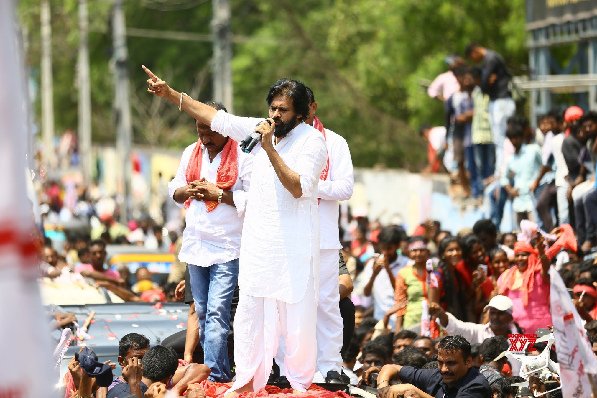 JanaSena Chief Pawan Kalyan Election Sankharavam In Guntur West ...