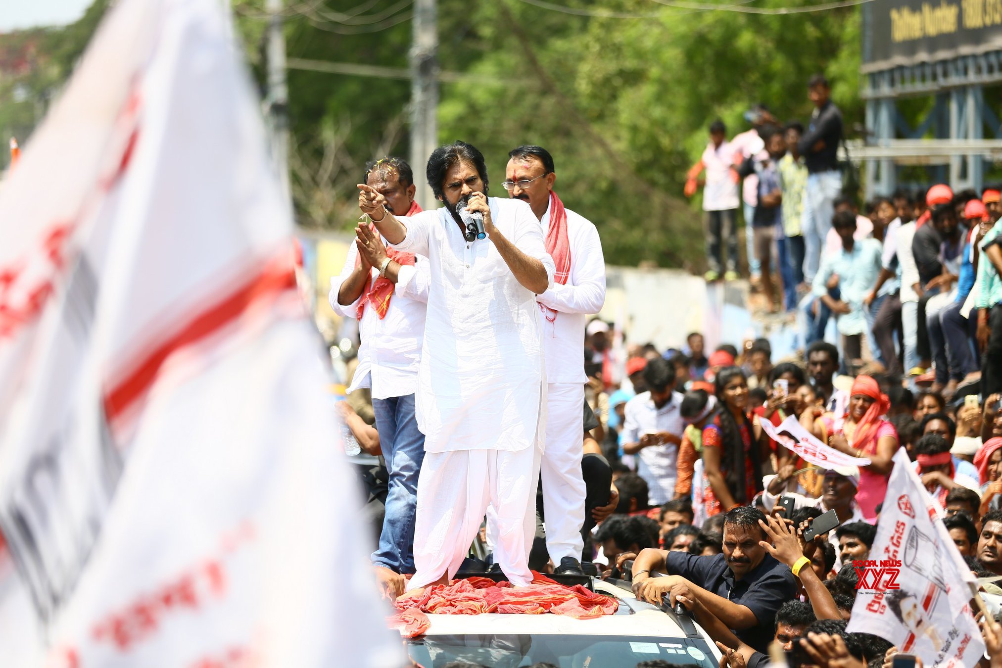 JanaSena Chief Pawan Kalyan Election Sankharavam In Guntur West ...