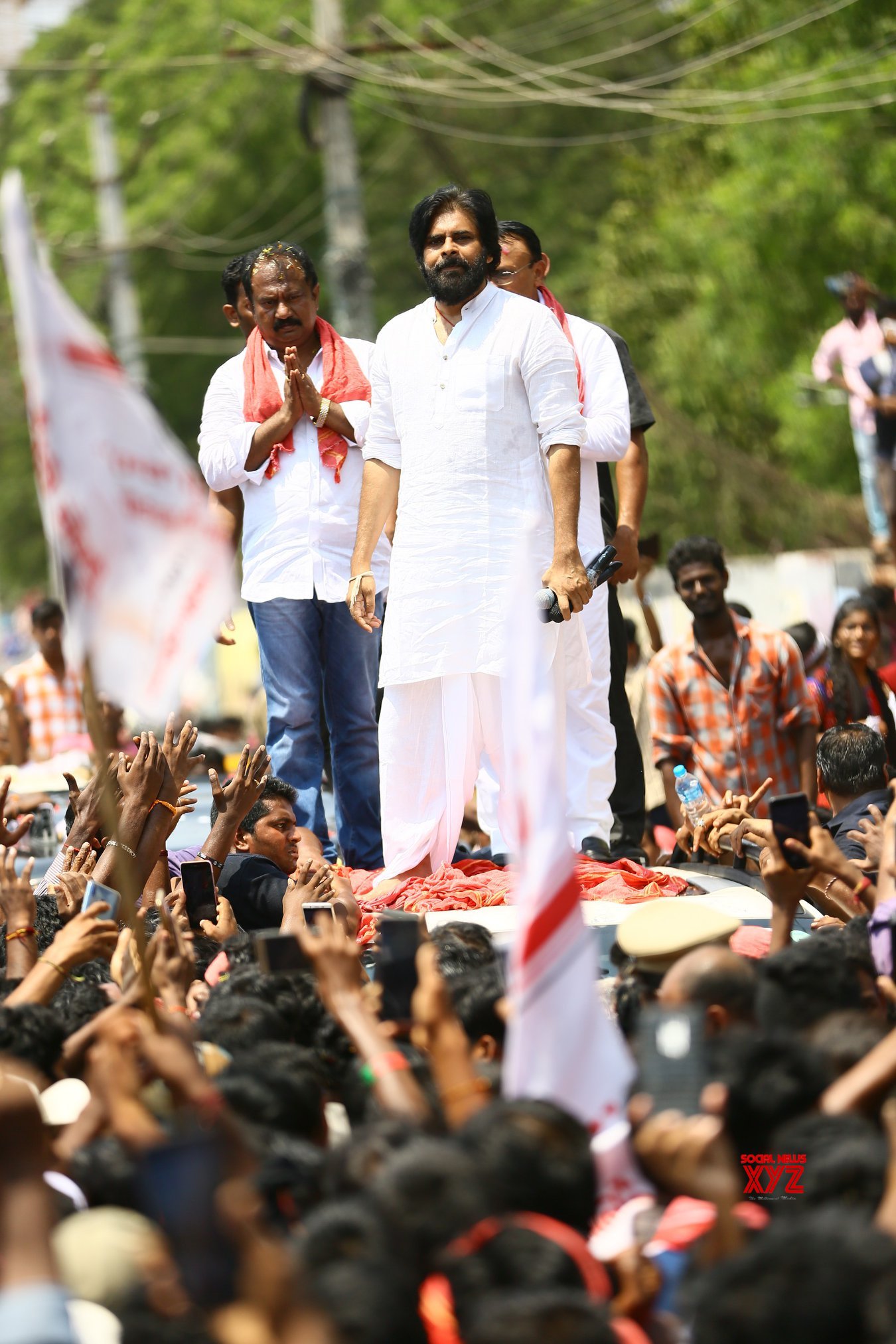 JanaSena Chief Pawan Kalyan Election Sankharavam In Guntur West ...