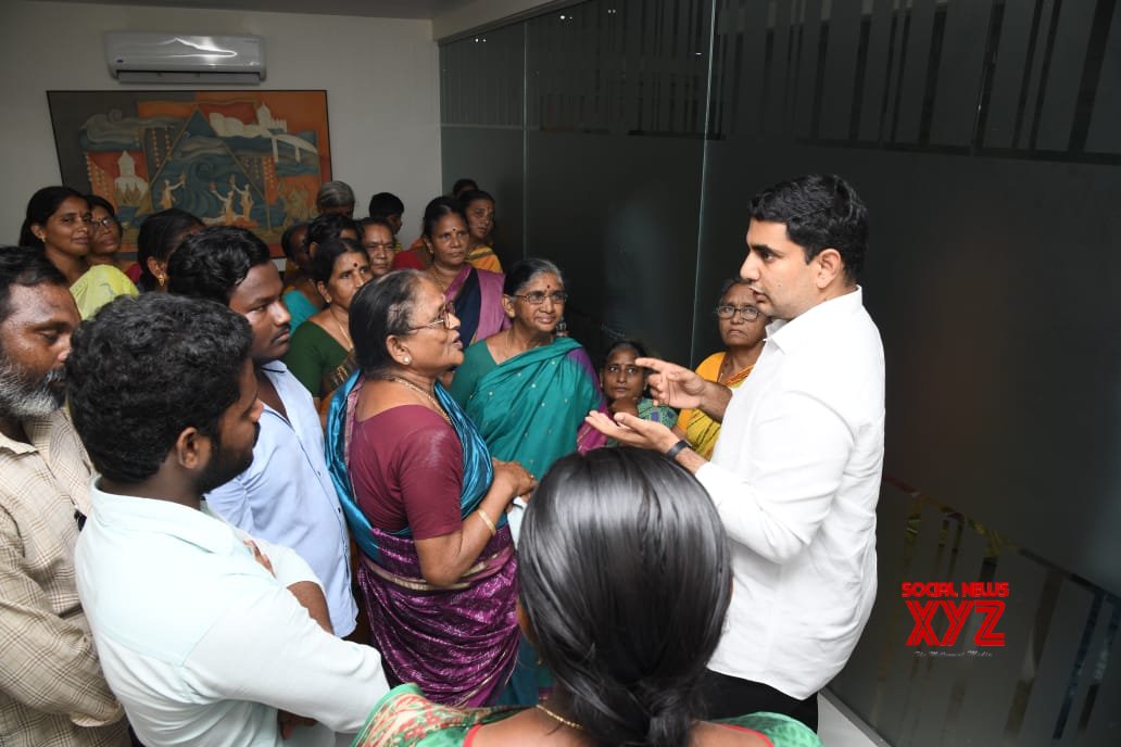 Nara Lokesh Meets With TDP Party Workers And Fans - Gallery - Social News XYZ
