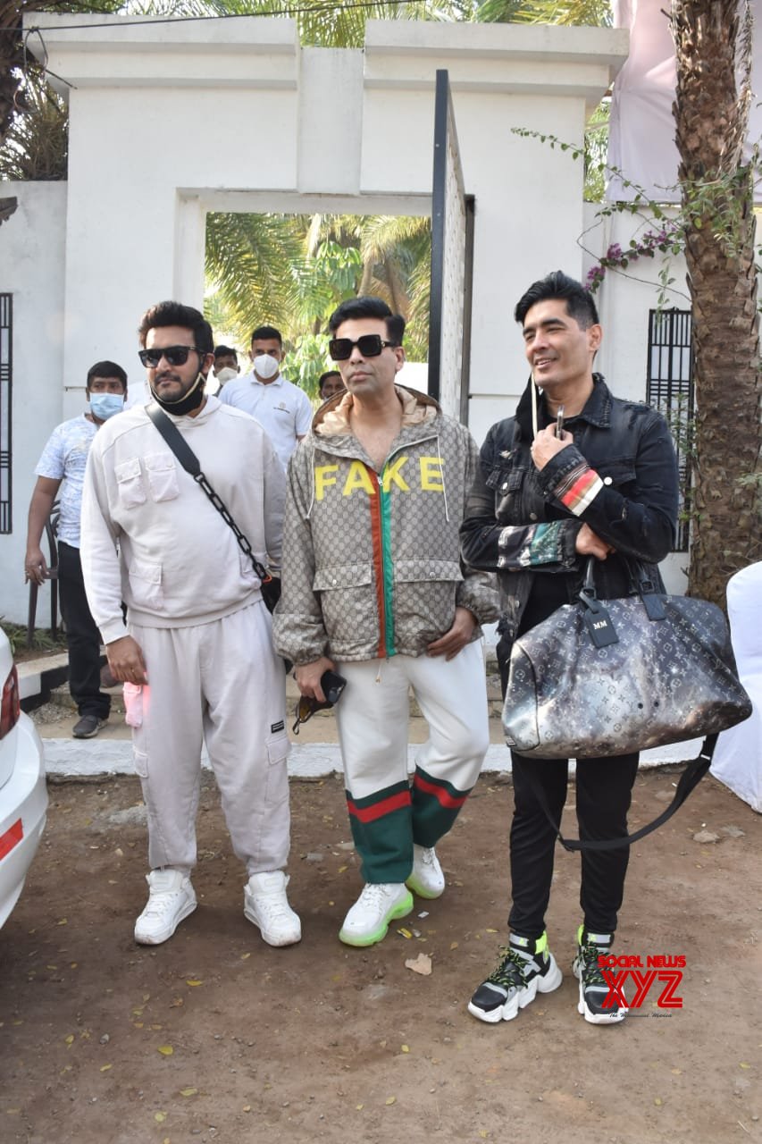Karan Johar - Manish Malhotra And Shashank Khaitan LeavingPost Wedding ...