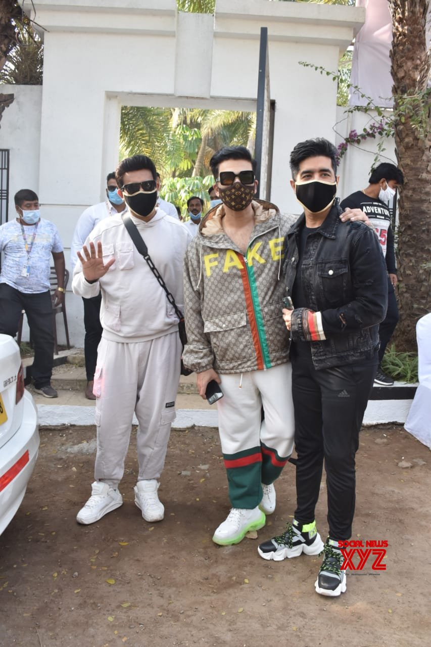 Karan Johar - Manish Malhotra And Shashank Khaitan LeavingPost Wedding ...