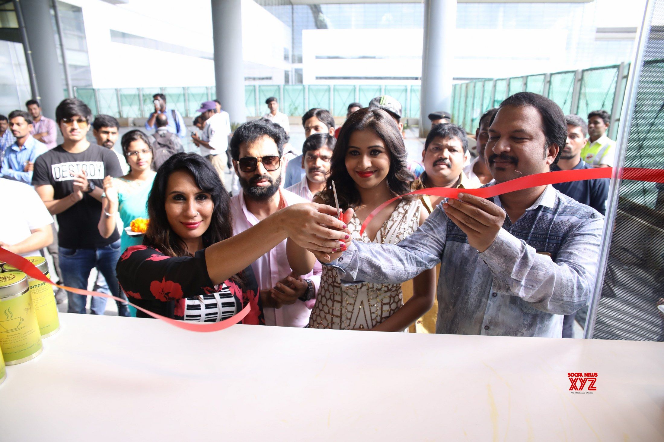 Tollywood Celebs At Hyderabadi Chai Adda Launch At RGIA - Social News XYZ