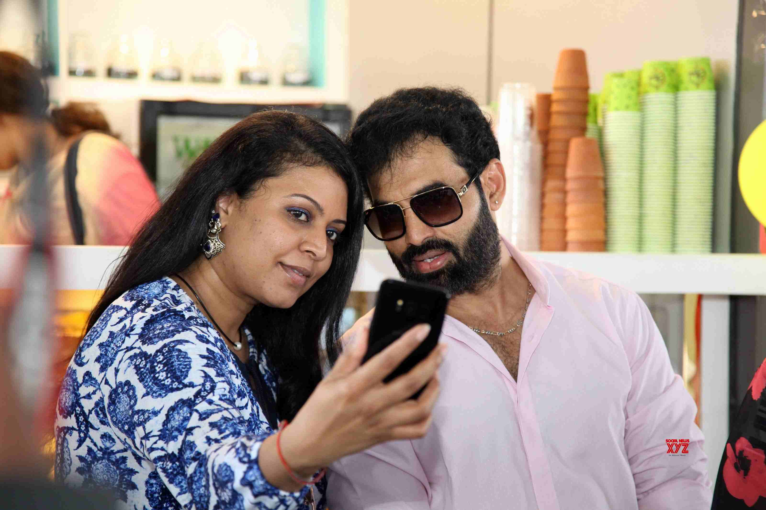 Tollywood Celebs At Hyderabadi Chai Adda Launch At RGIA - Social News XYZ