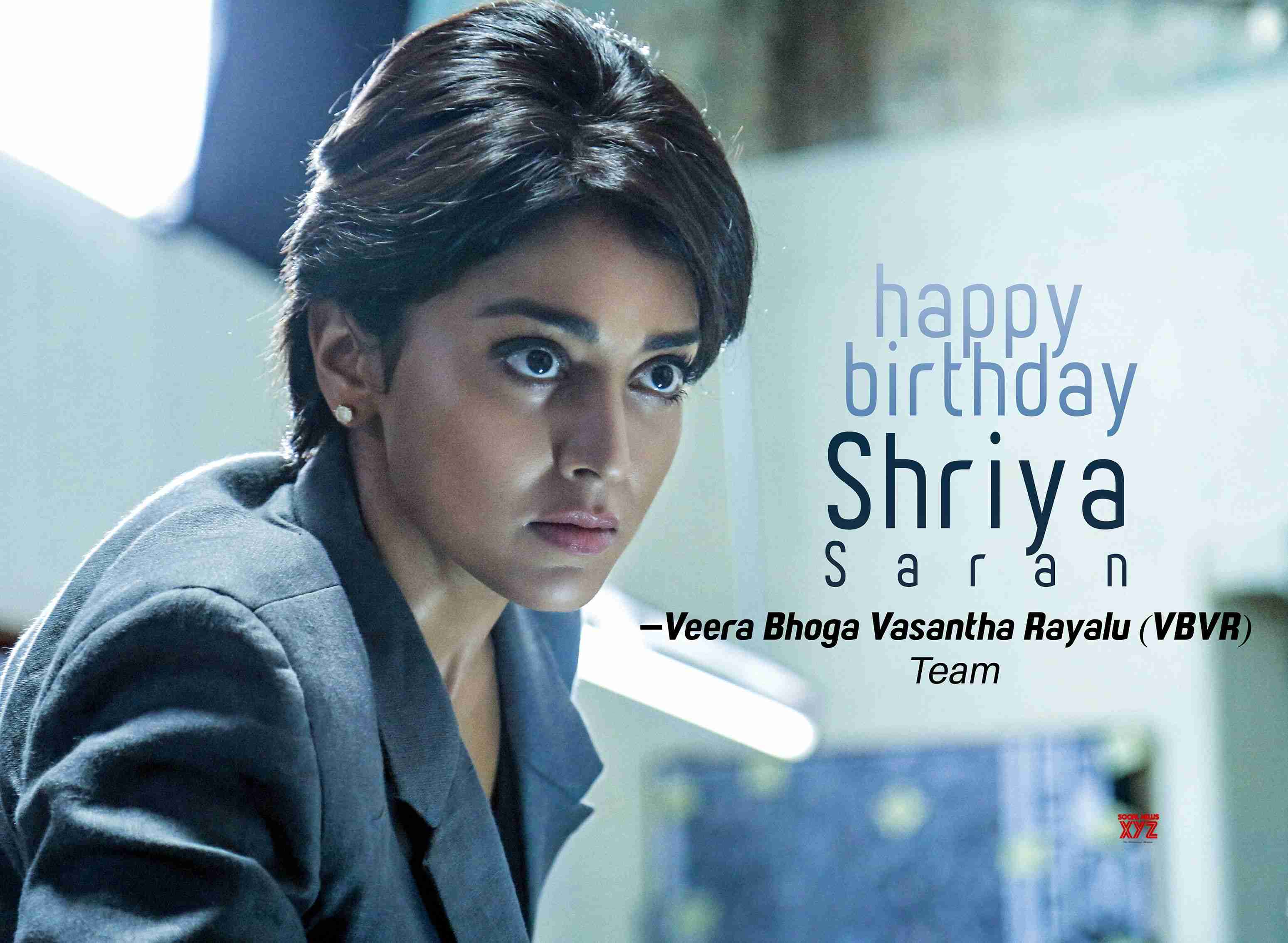Shriya S Birthday Photo From Veera Bhoga Vasantha Rayalu Team - Social ...