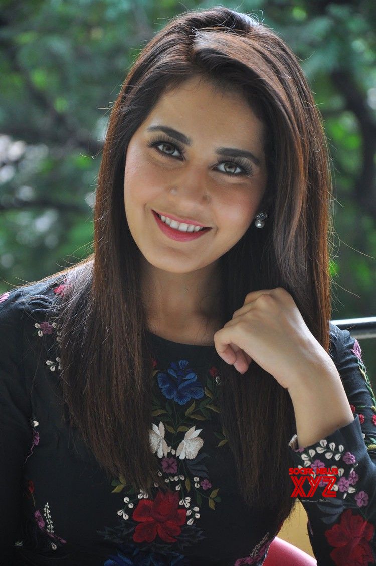 Actress Raashi Khanna Stills From Jai Lava Kusa Promotions - Social ...