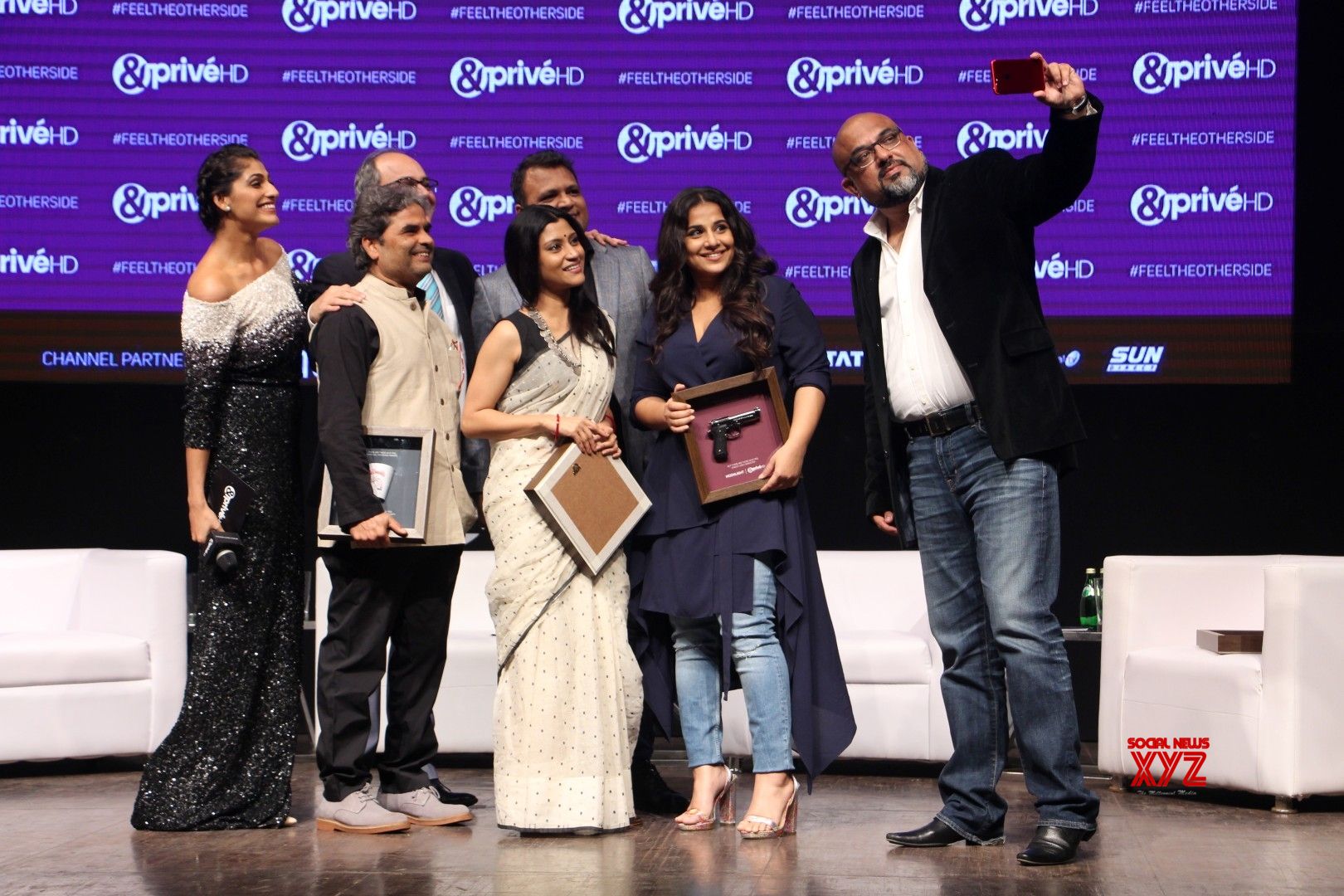 Mumbai: Launch of new channel '& Prive HD' Vidya Balan, Konkona Sen ...