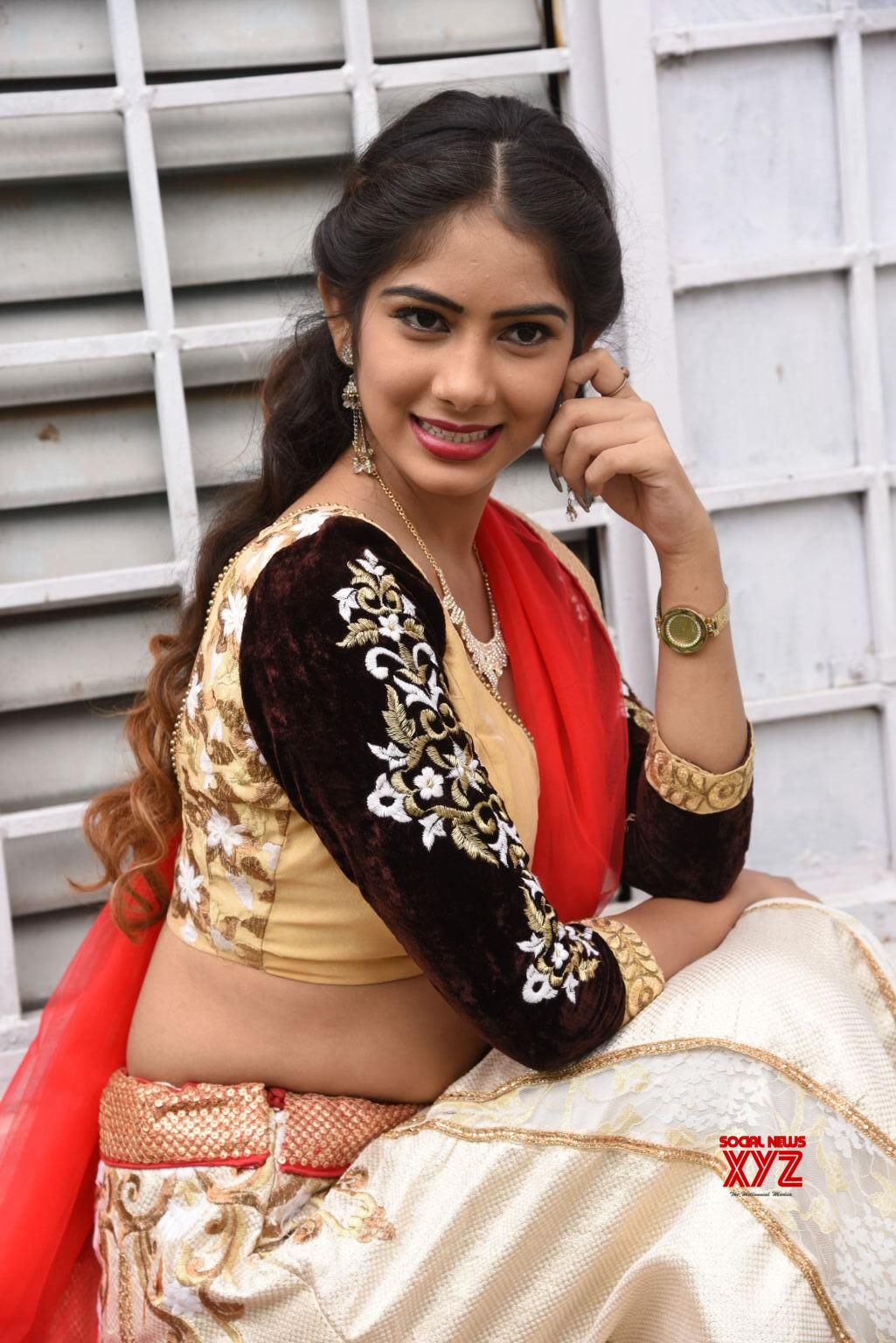 Actress Amrutha Stills From Prabhas Movie Opening - Social News XYZ