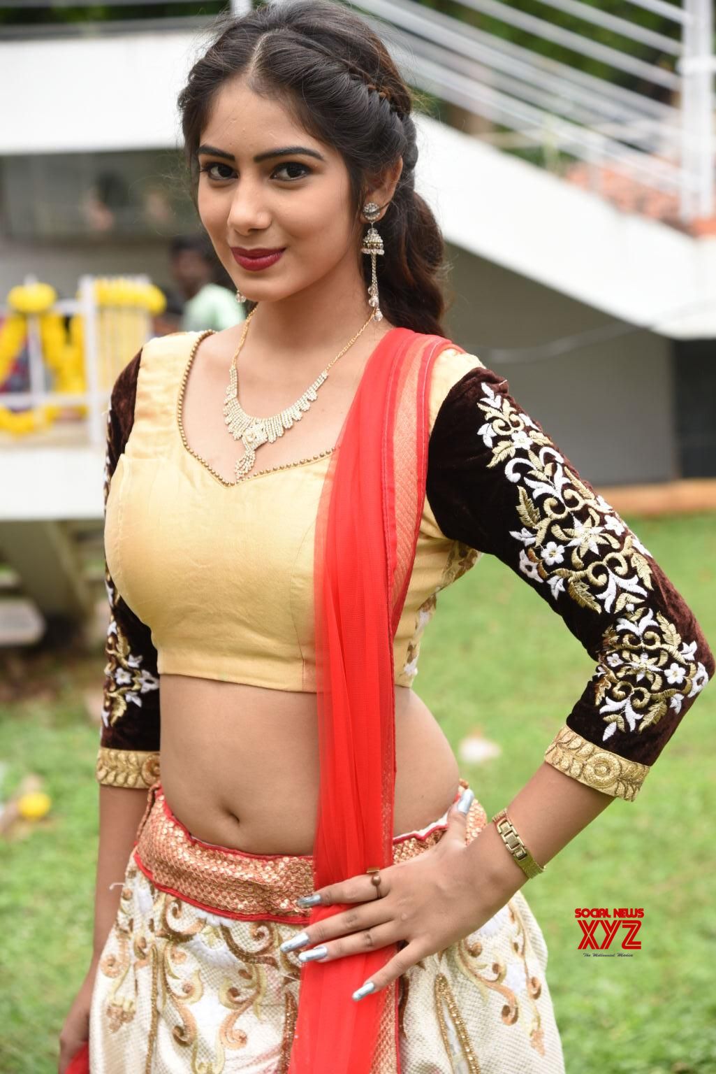 Actress Amrutha Stills From Prabhas Movie Opening - Social News XYZ