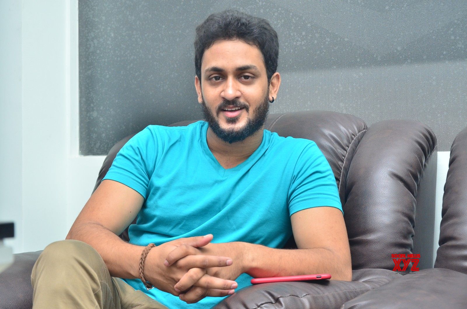 Devi Sri Prasad Movie Hero Manoj Nandam Interview Stills - Social News XYZ