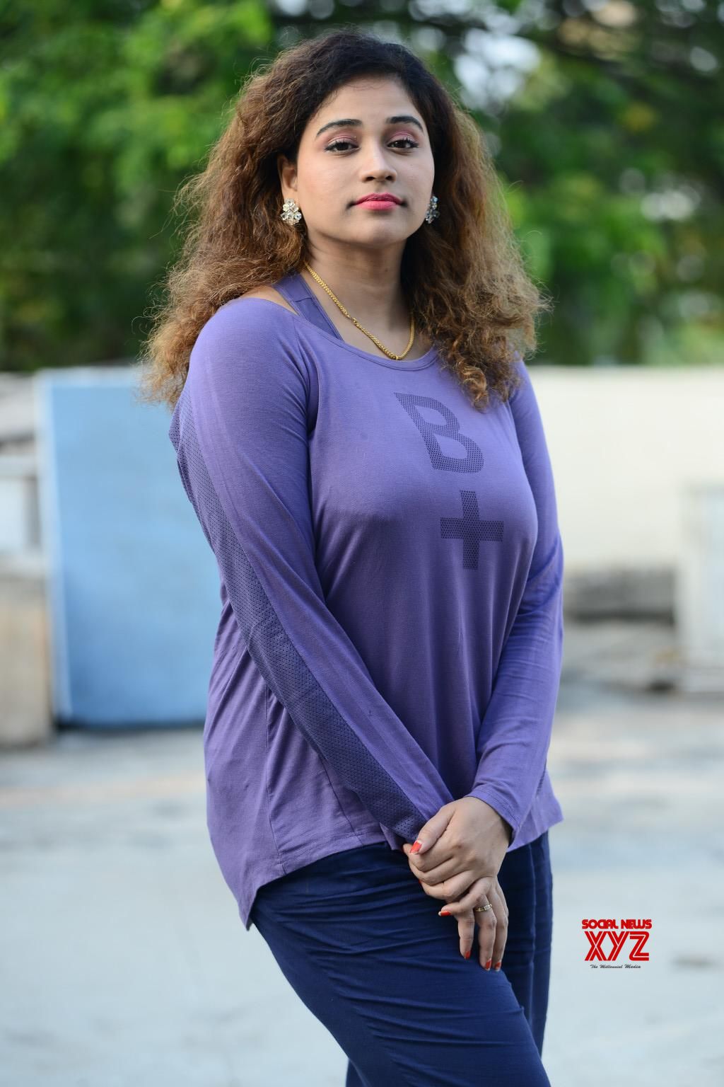 Actress Jayathi Stills From Lacchi 3rd Song Launch At BIG FM - Social ...