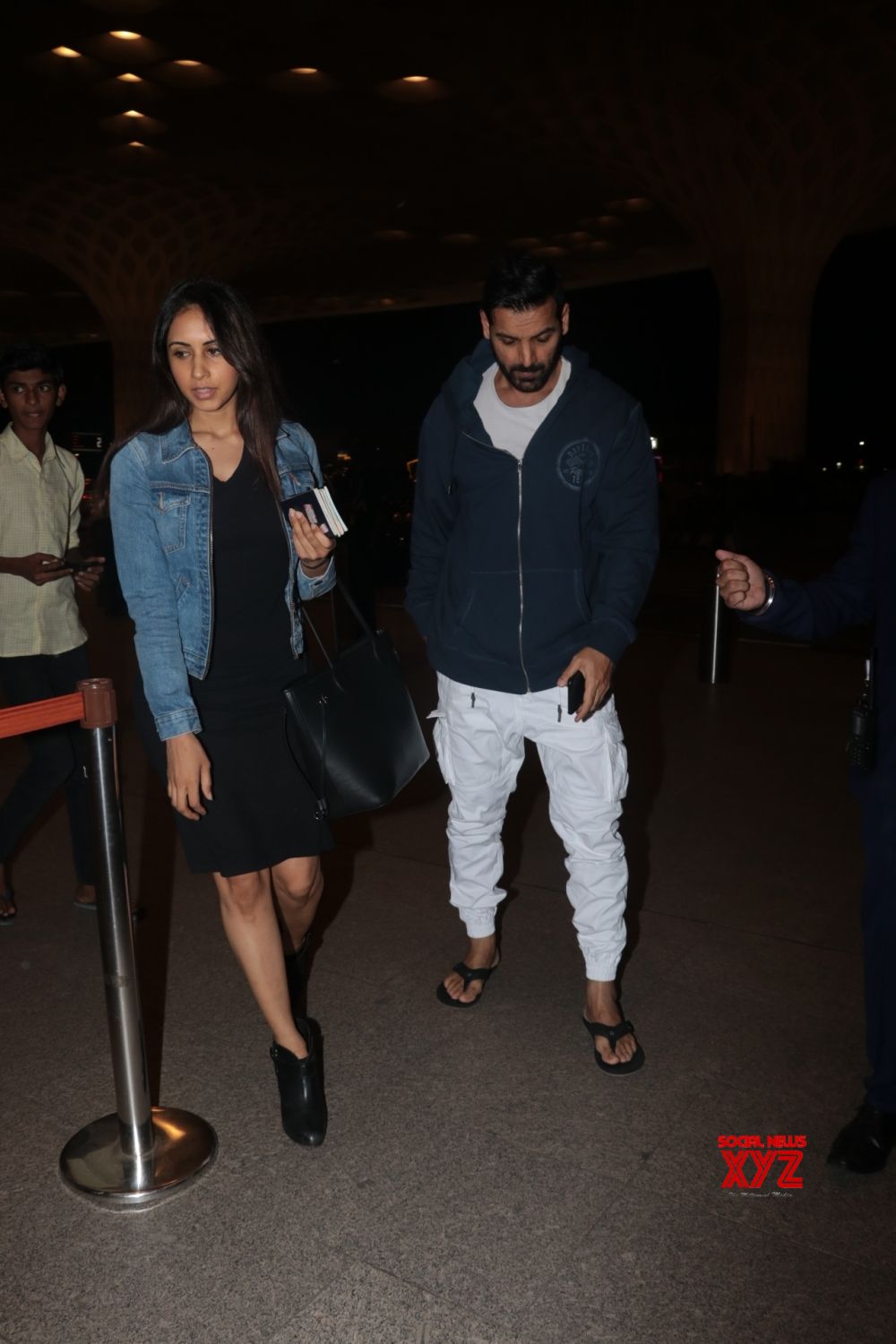 Mumbai: John Abraham and Priya Runchal seen at airport - Social News XYZ