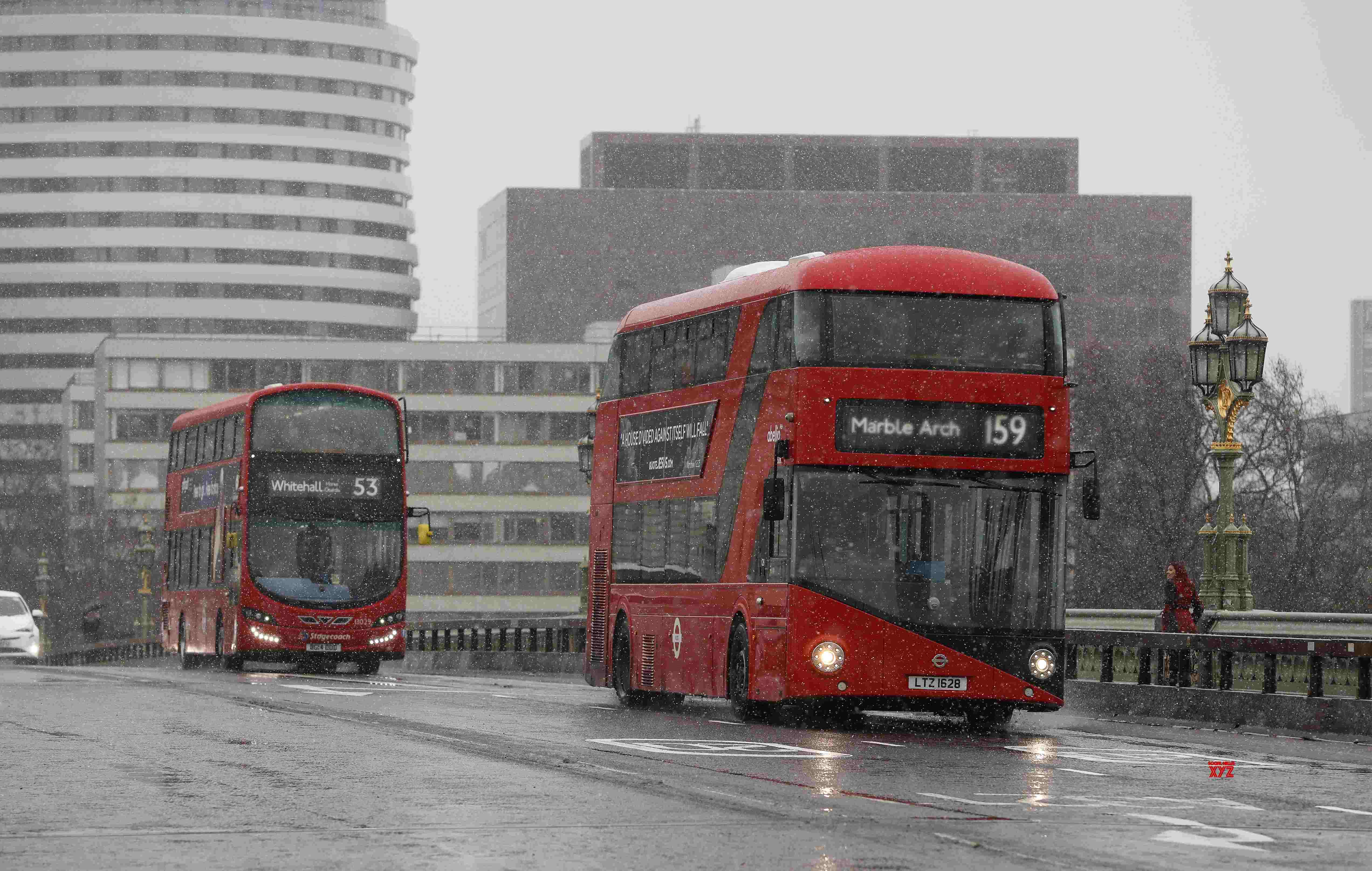 BRITAIN LONDON WEATHER SNOW - Social News XYZ