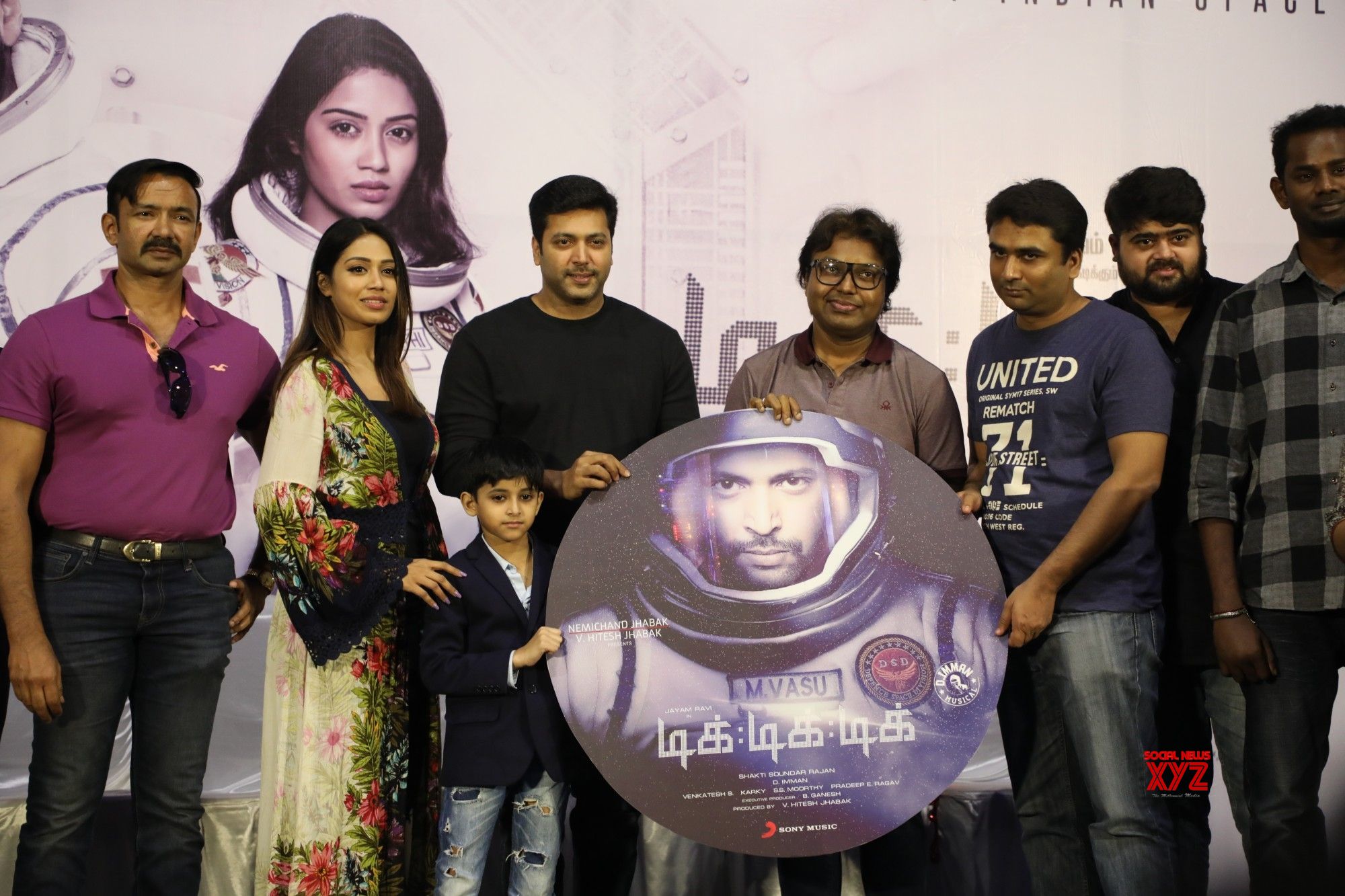 Chennai: Audio launch of film "Tik Tik Tik" Nivetha Pethuraj, Jayam ...