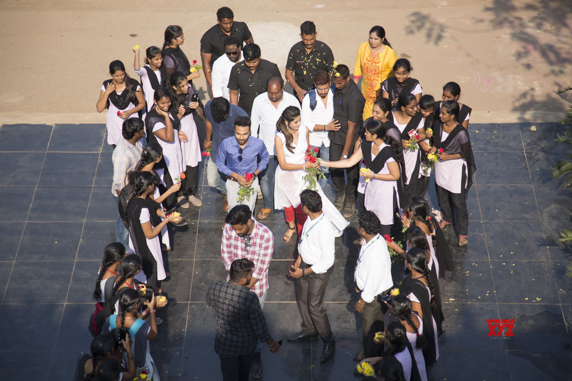Actress Varshini Stills As Host At "Pick N Hook" Event At Kakinada KIET ...