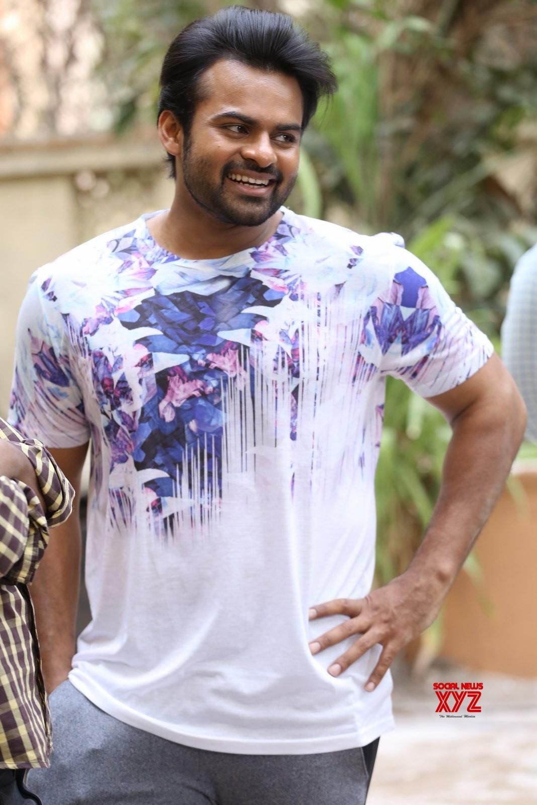 Sai Dharam Tej, Director Karunakaran And K.S Rama Rao Movie Stills ...