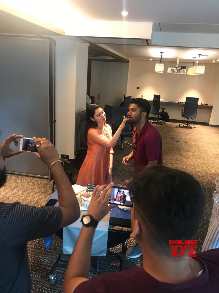 AWE Movie Director Prashant Varma Celebrates His Birthday On The Sets ...