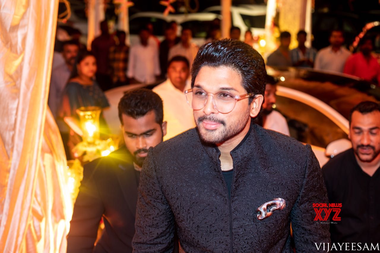 Alluarjun And Sneha Garu At Sabitha Indra Reddy Son Kalyan Reddy's ...