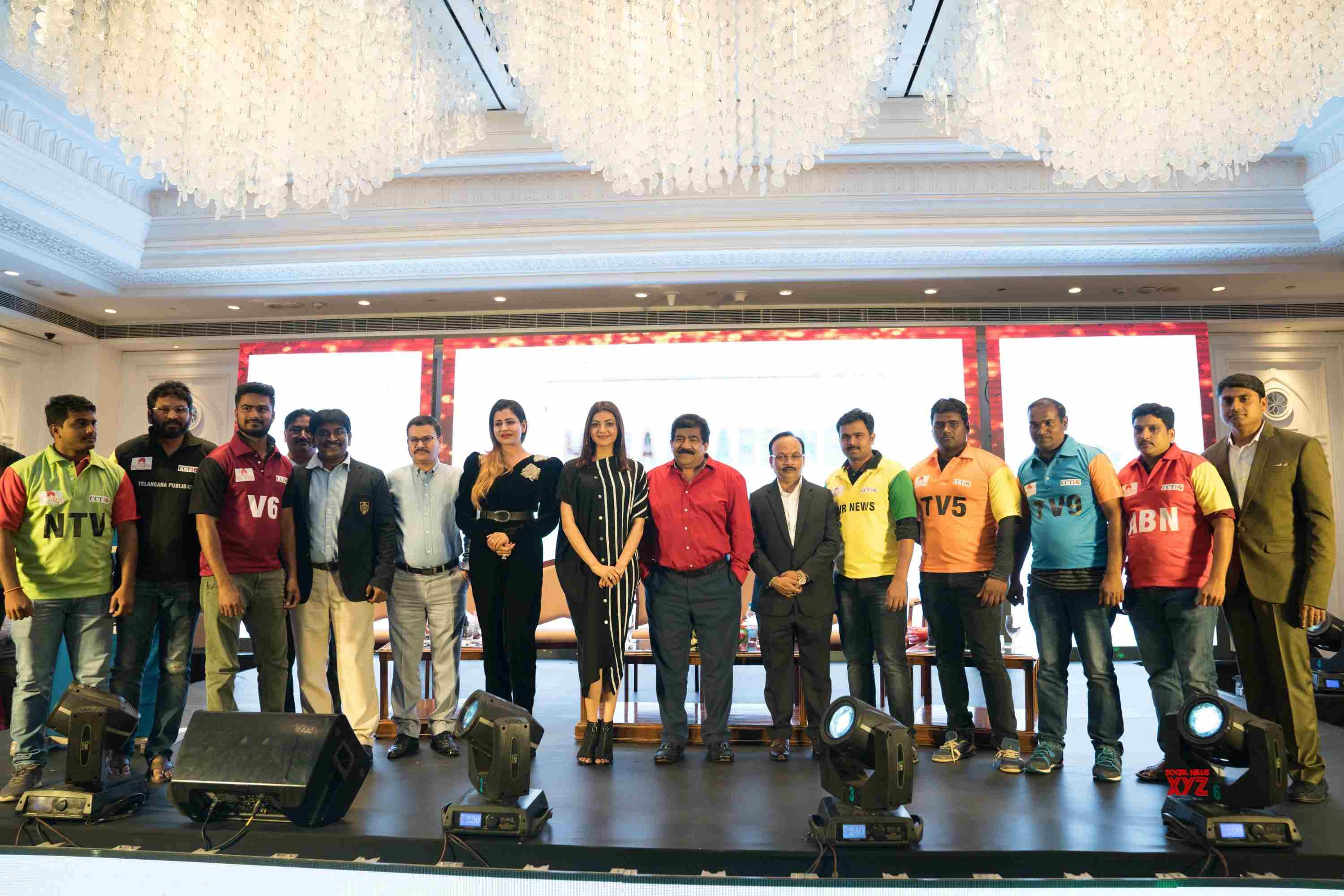 CCT10 Curtain Raiser Event Jersey Launch By Kajal Aggarwal In ITC ...