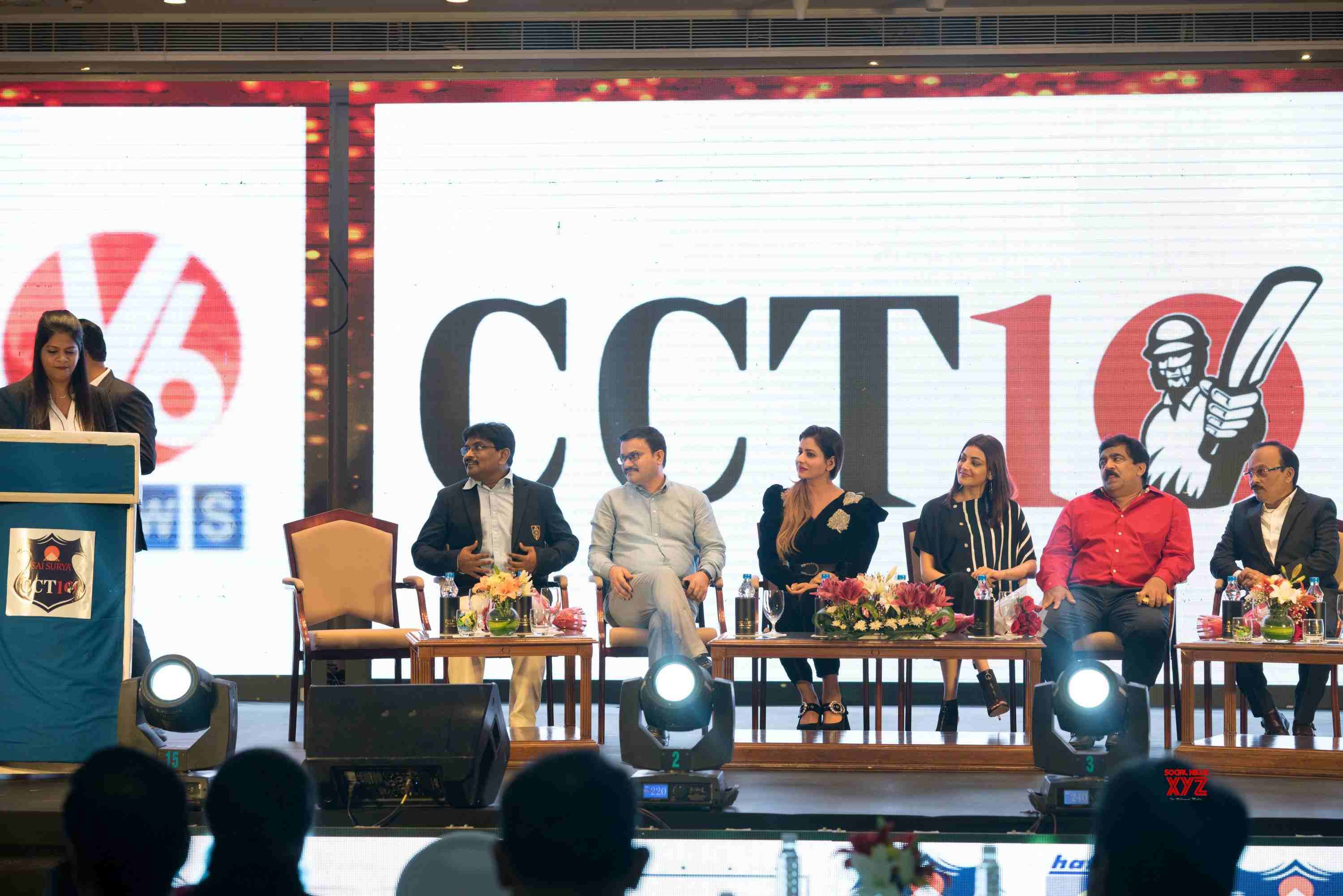 CCT10 Curtain Raiser Event Jersey Launch By Kajal Aggarwal In ITC ...