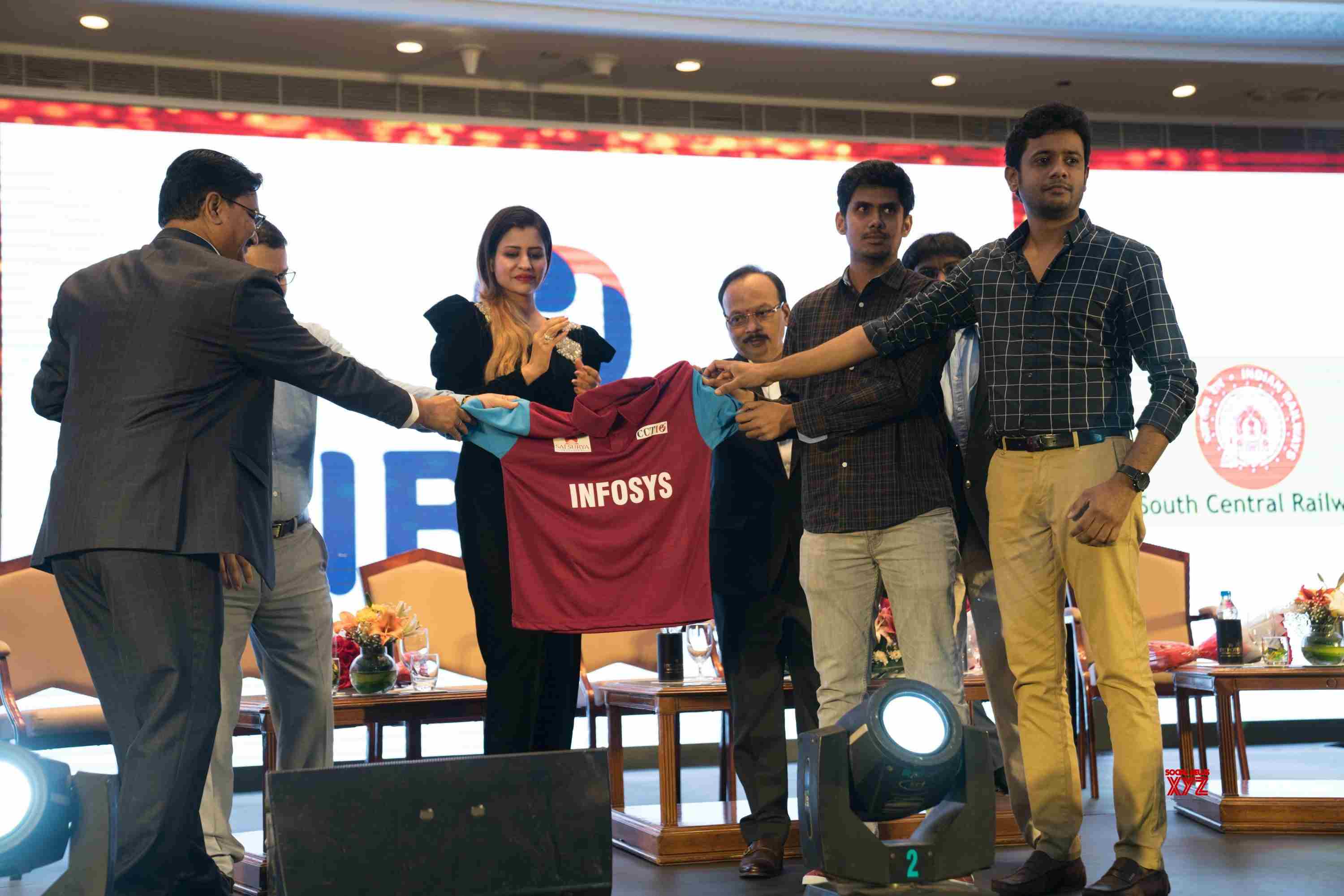 CCT10 Curtain Raiser Event Jersey Launch By Kajal Aggarwal In ITC ...