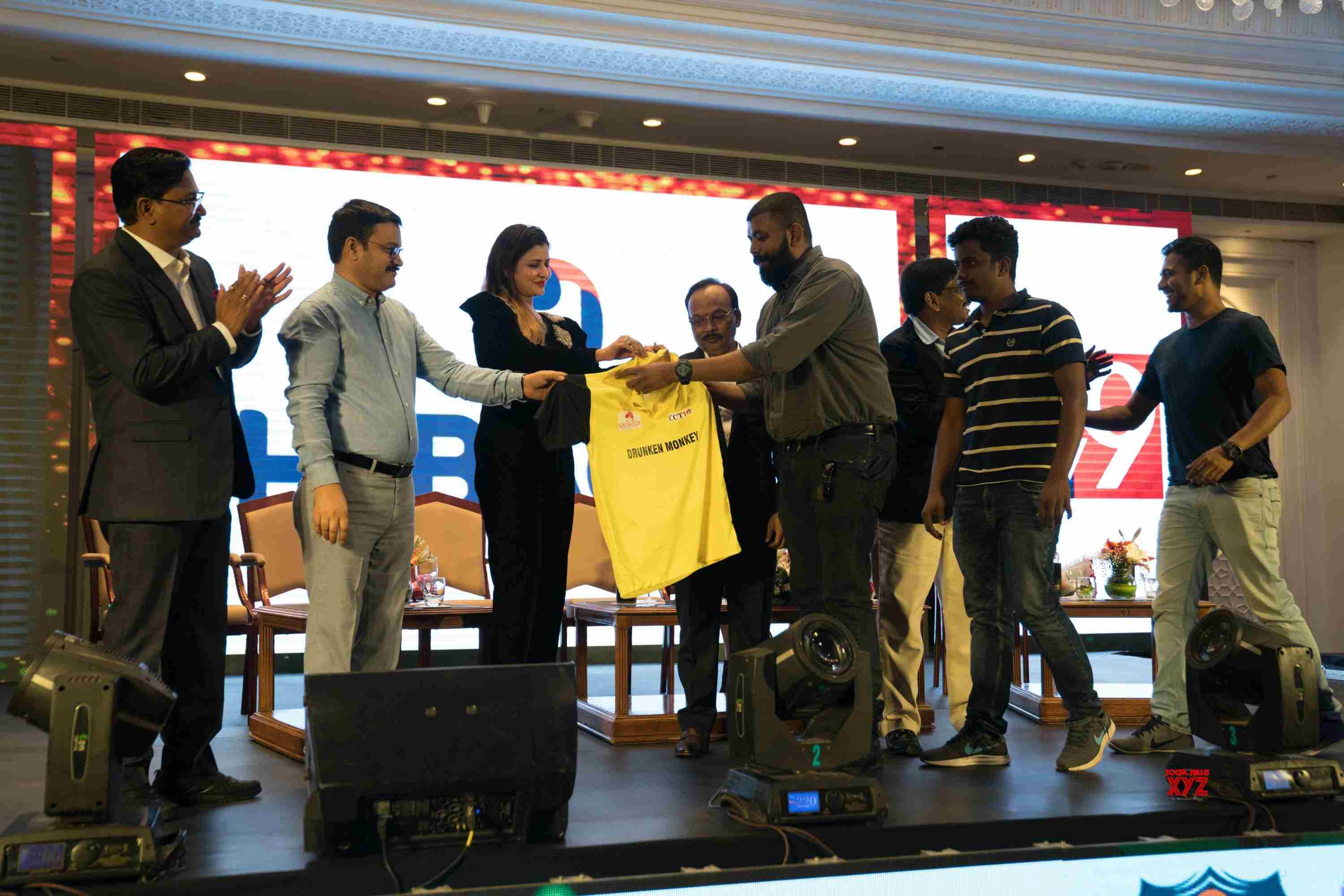 CCT10 Curtain Raiser Event Jersey Launch By Kajal Aggarwal In ITC ...