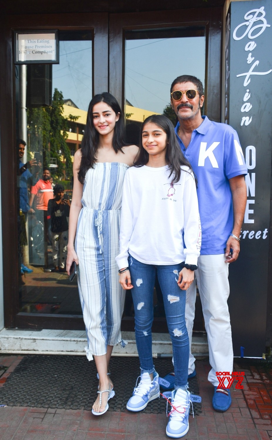Mumbai: Chunky Pandey and Ananya Pandey seen at Mumbai's Bandra # ...