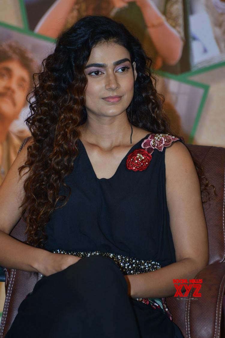 Actress Aakanksha Singh Stills From DevaDas Movie Pre Release Press Meet - Social News XYZ