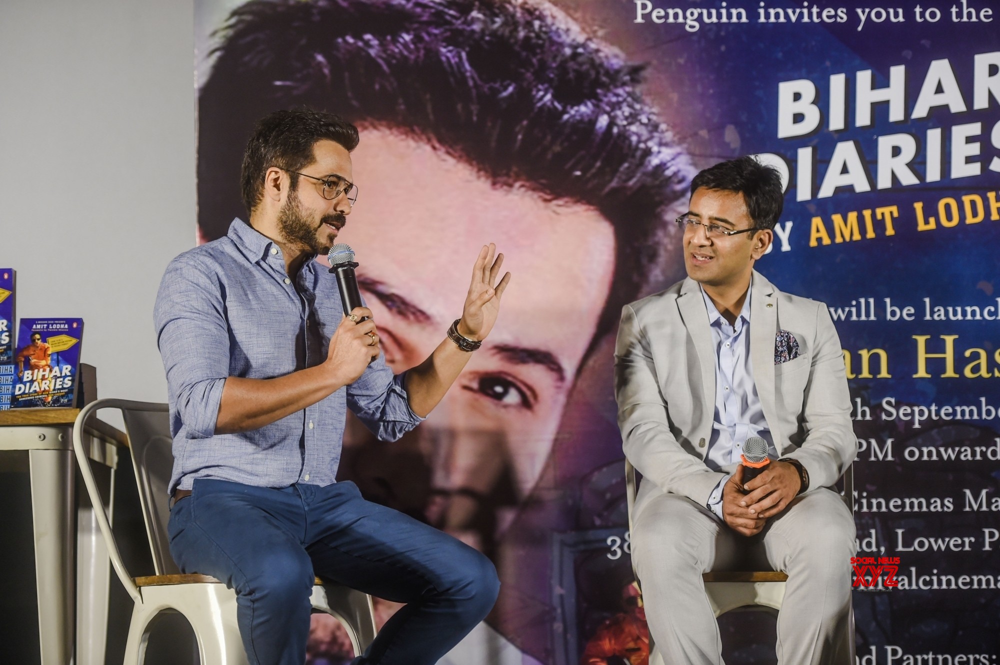 Mumbai: Emraan Hashmi unveils author Amit Lodha's book "Bihar Diaries" #Gallery - Social News XYZ