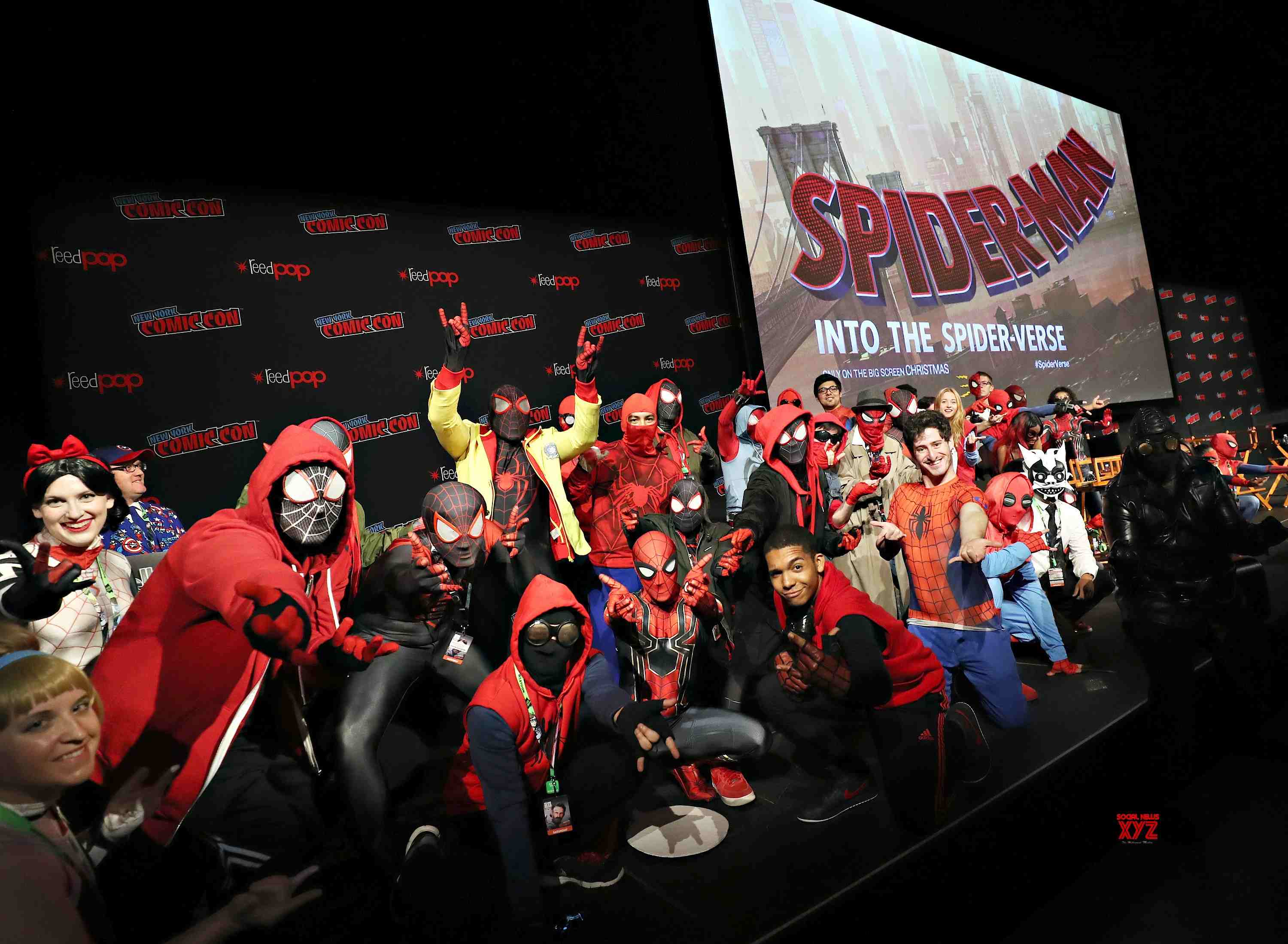 Spider-Man: Into The Spider-Verse Movie Team At New York Comic Con HD ...