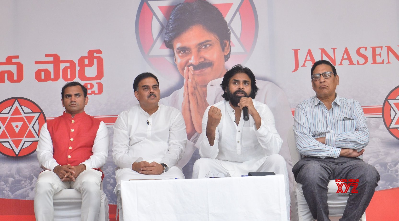 JanaSena Chief Pawan Kalyan Press Meet On Cyclone Titli In Vizag Gallery - Social News XYZ
