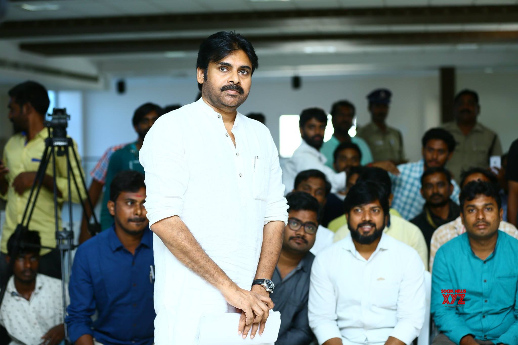 Janasena Chief Pawan Kalyan Interacts With Jaggampeta Janasainiks At Kakinada - Gallery - Social ...