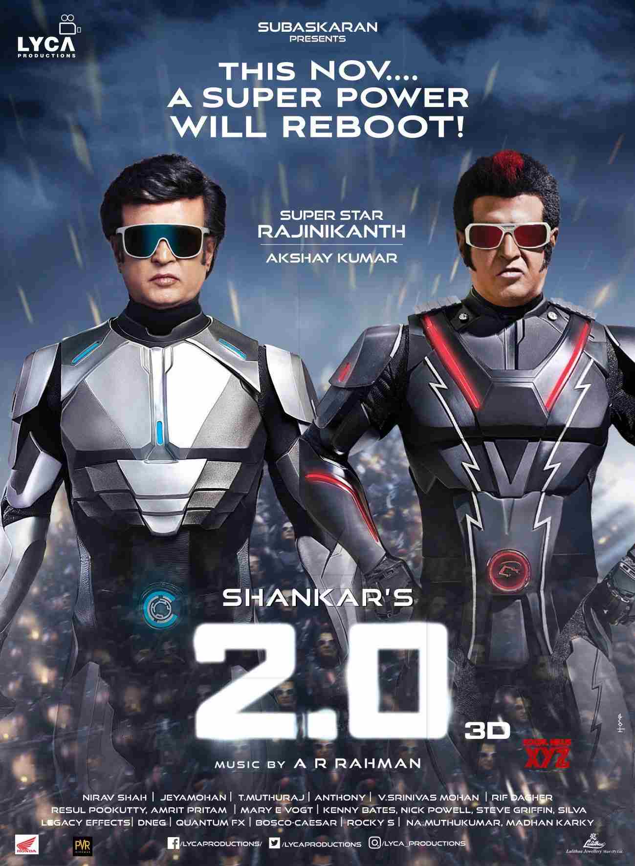 2.0 Movie Rocking New Posters - Social News XYZ