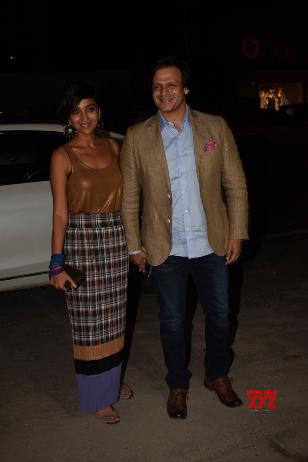 Mumbai: Vivek Oberoi and Priyanka Alva Oberoi during a programme # ...