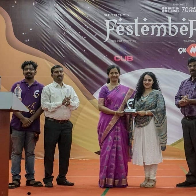 Actress Nithya Menen Stills From NIT Trichy Guest Lecture - Social News XYZ