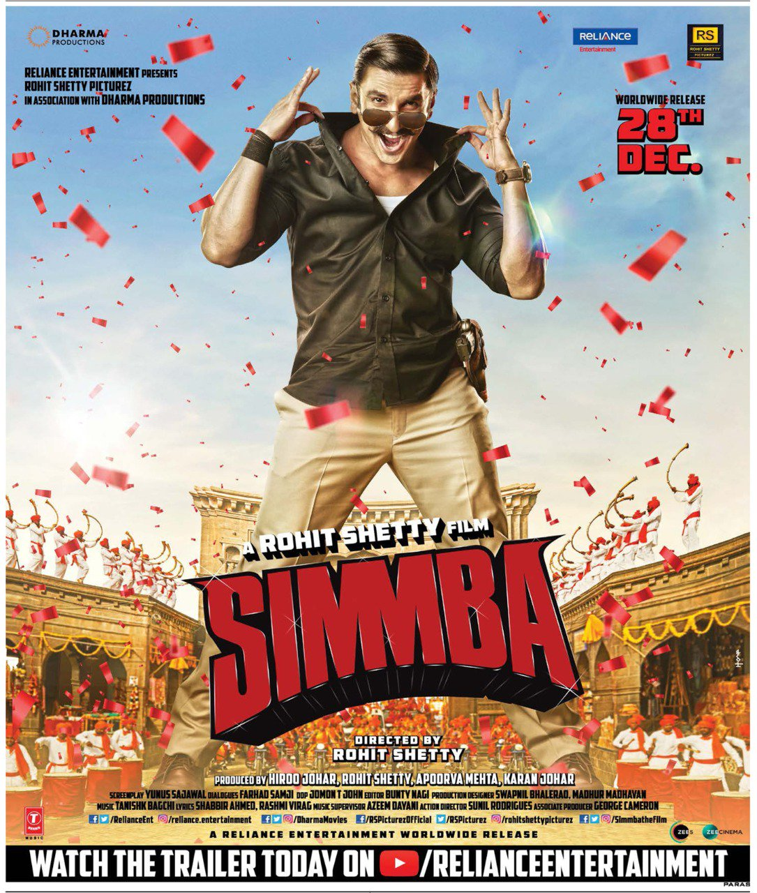 Simmba Trailer Today Poster - Social News XYZ