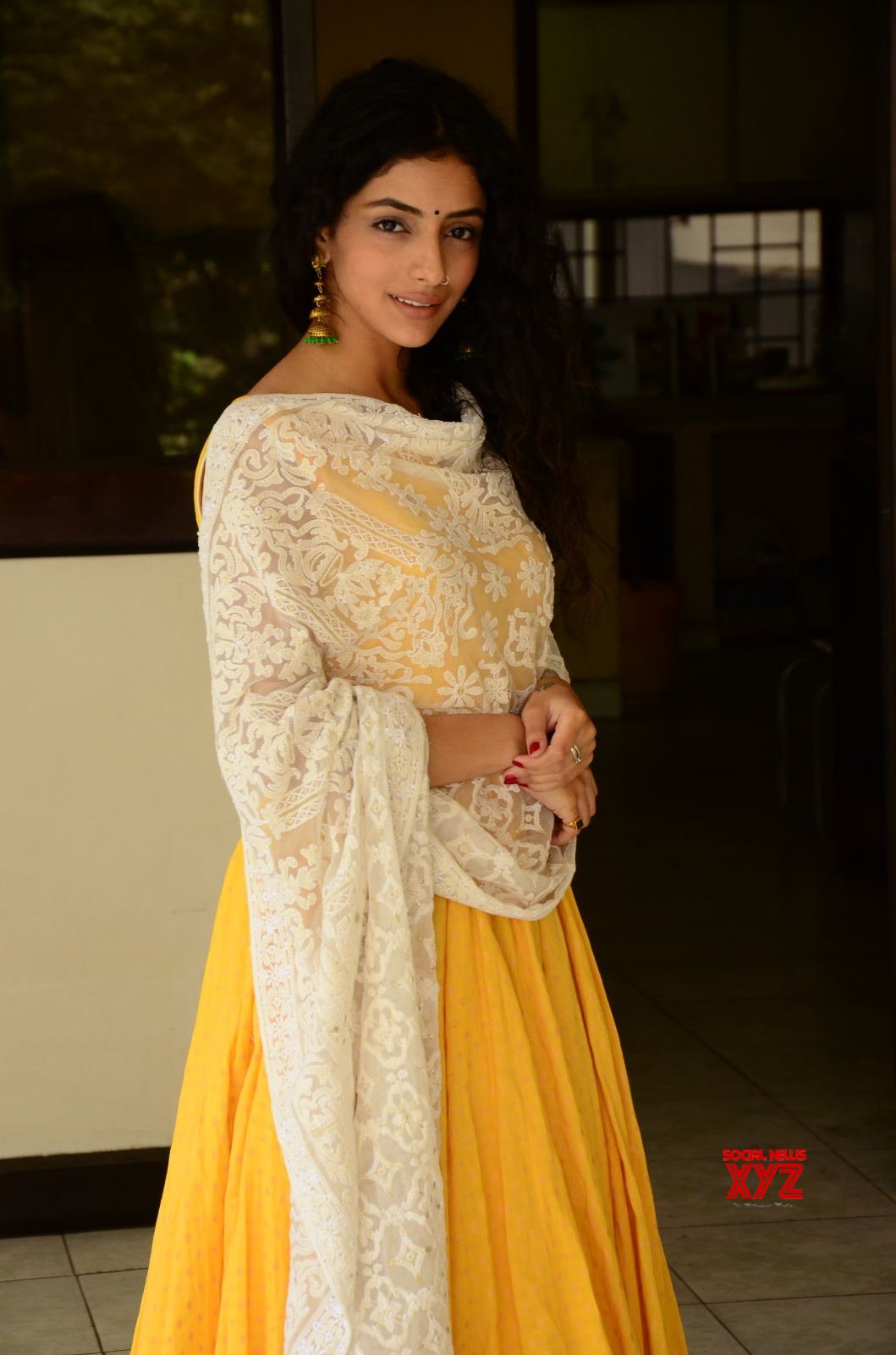 Actress Deeksha Stills From ShubhalekhaLu Movie Pre Release Press Meet ...