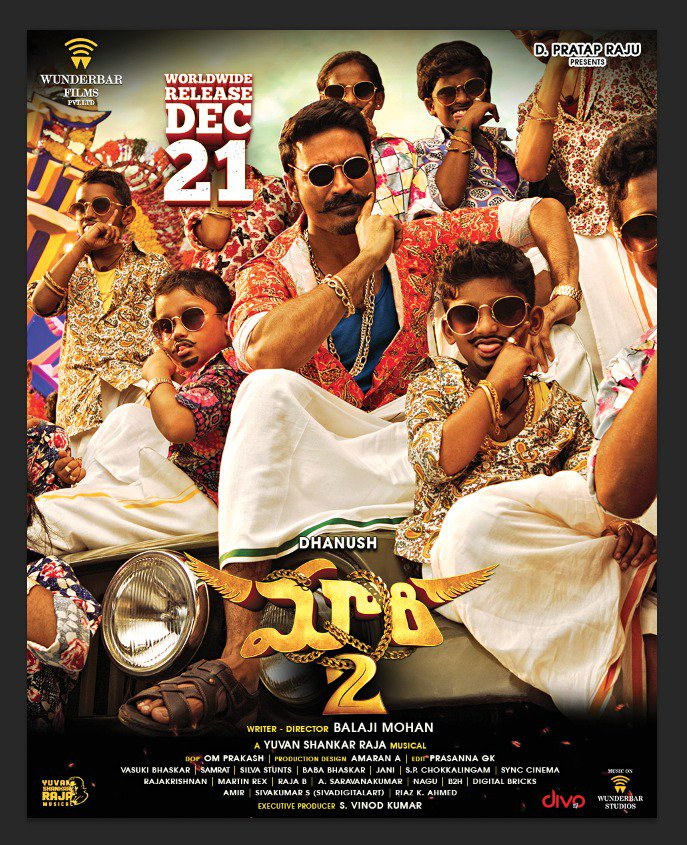Maari 2 Telugu New Release Date Posters - Social News XYZ