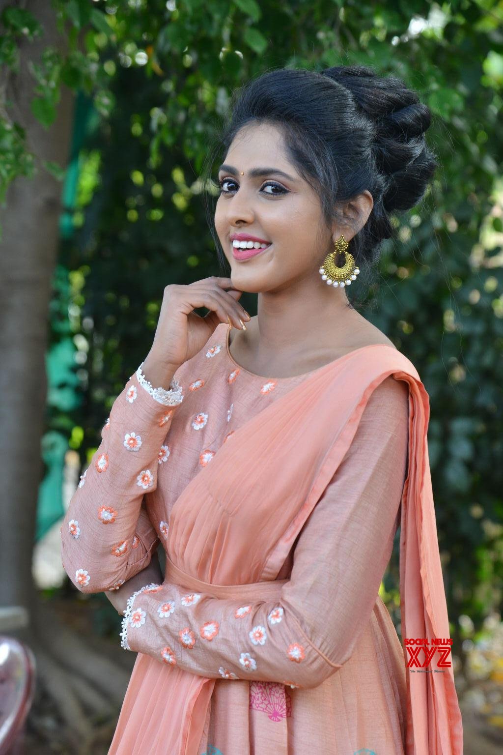Actress Charishma Stills From Dhadi Movie Opening - Social News XYZ