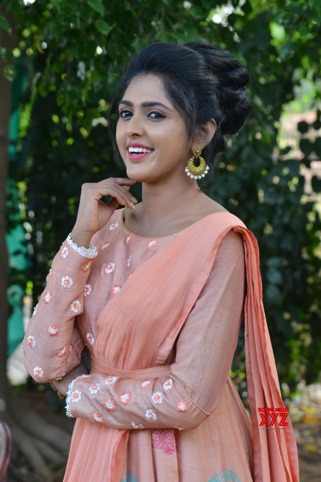 Actress Charishma Stills From Dhadi Movie Opening - Social News XYZ