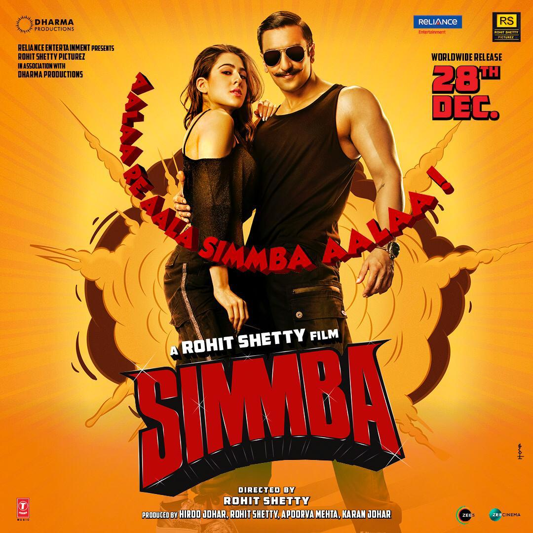 Simmba Movie Latest Release Date Poster - Social News XYZ