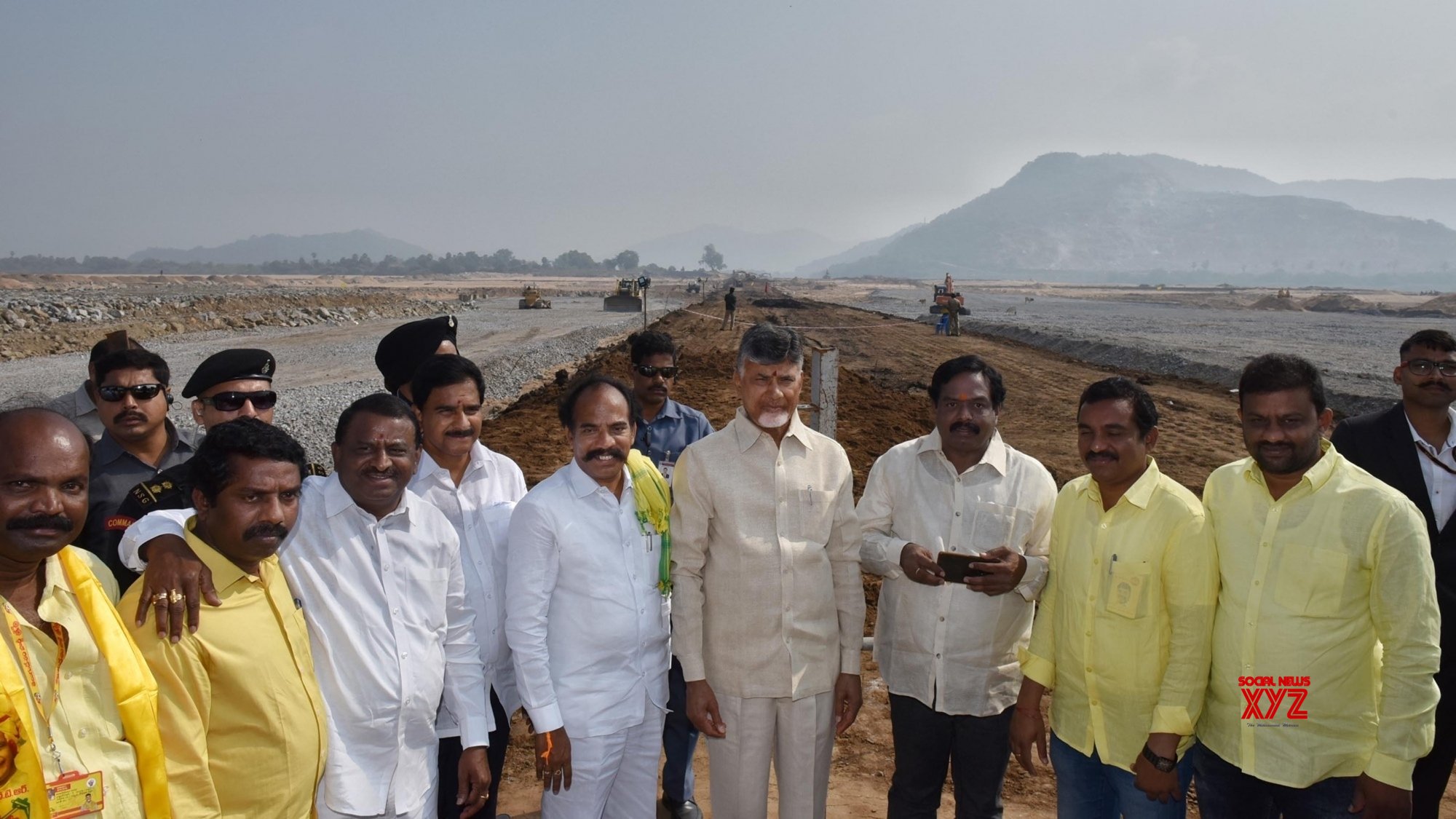 Godavari (Andhra Pradesh): Chandrababu Naidu at Polavaram project site ...